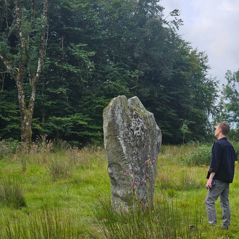 An Ogham stone IRL (in real life): Our adventure in the wilds of…