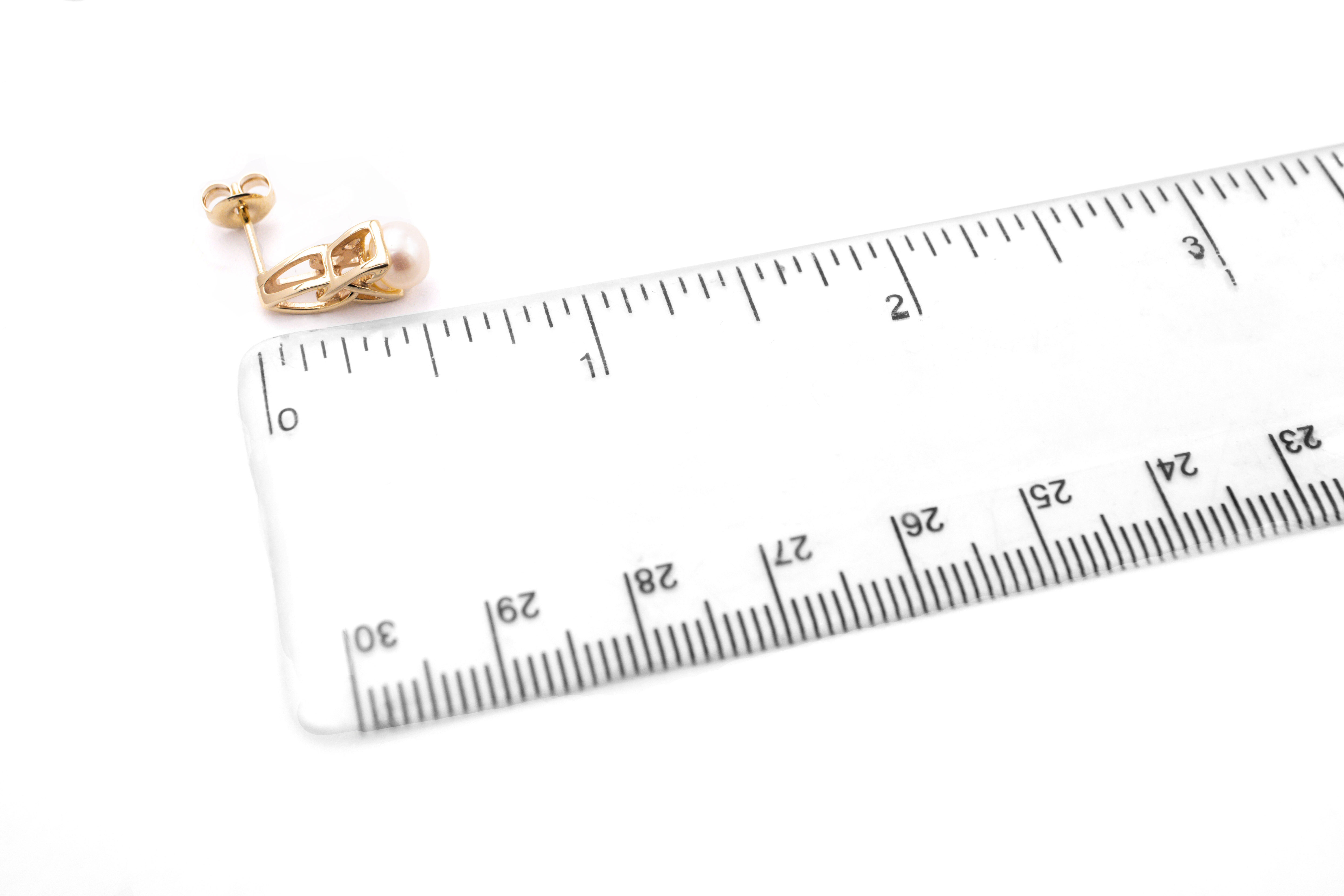 10K Trinity Knot Pearl Stud Earring, From Ireland | My Irish Jeweler