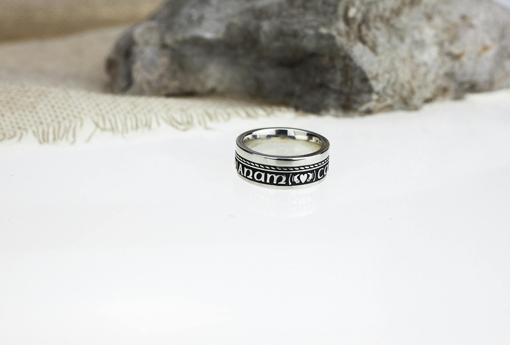 Mo Anam Cara Ring with Claddagh, Made in Ireland | My Irish Jeweler