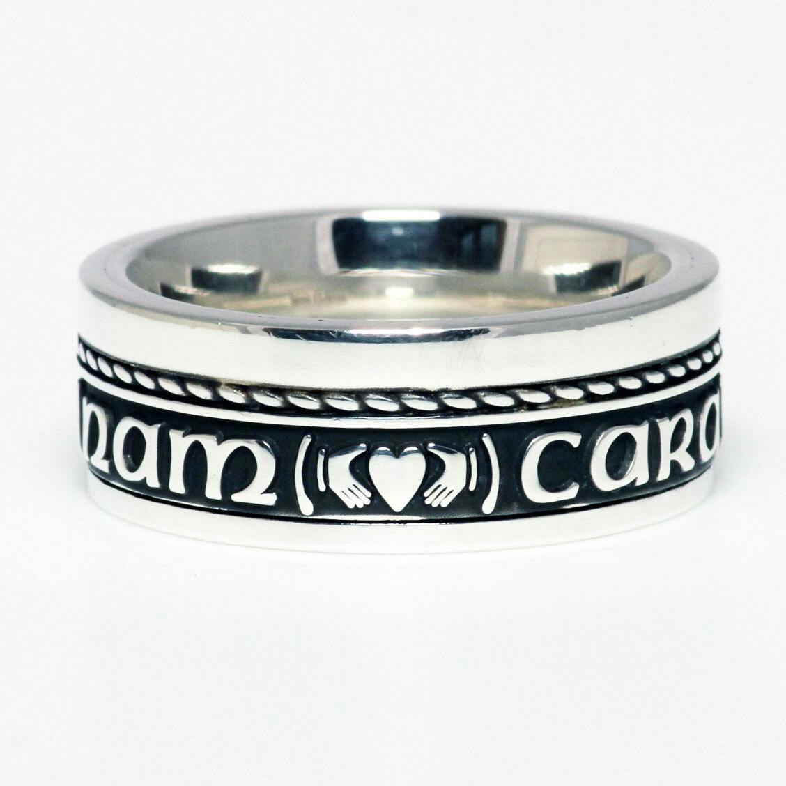 Mo Anam Cara Ring with Claddagh, Made in Ireland | My Irish Jeweler