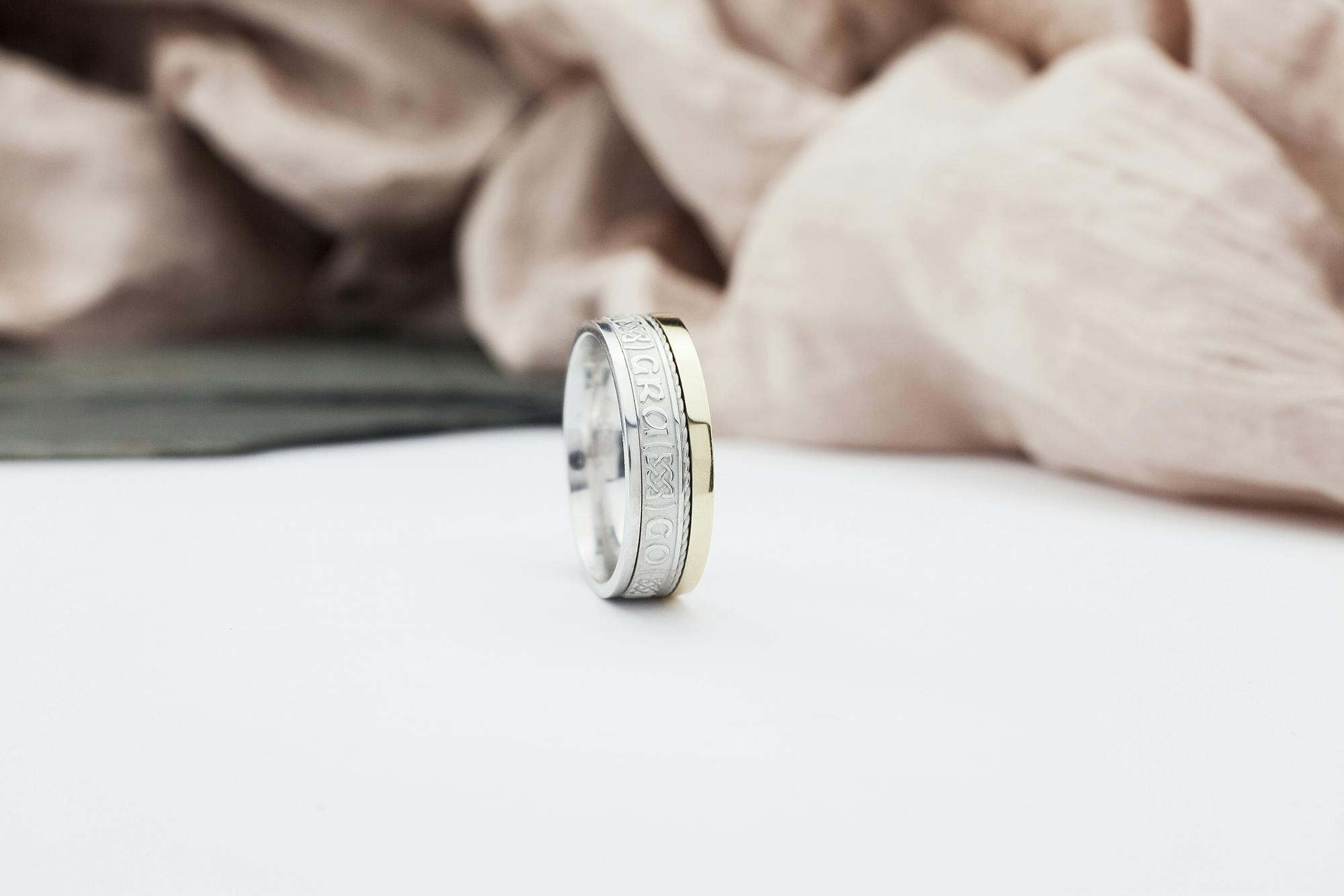 Grá Go Deo Ring with Celtic Knot, From Ireland | My Irish Jeweler