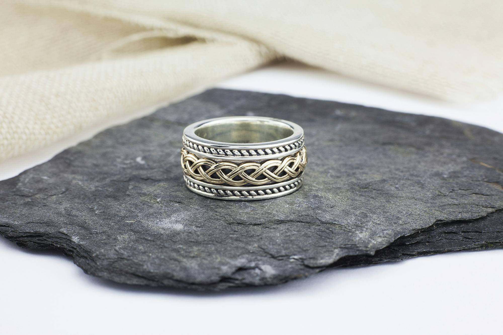 Heavy 10mm Celtic Knot Ring, Made in Ireland | My Irish Jeweler