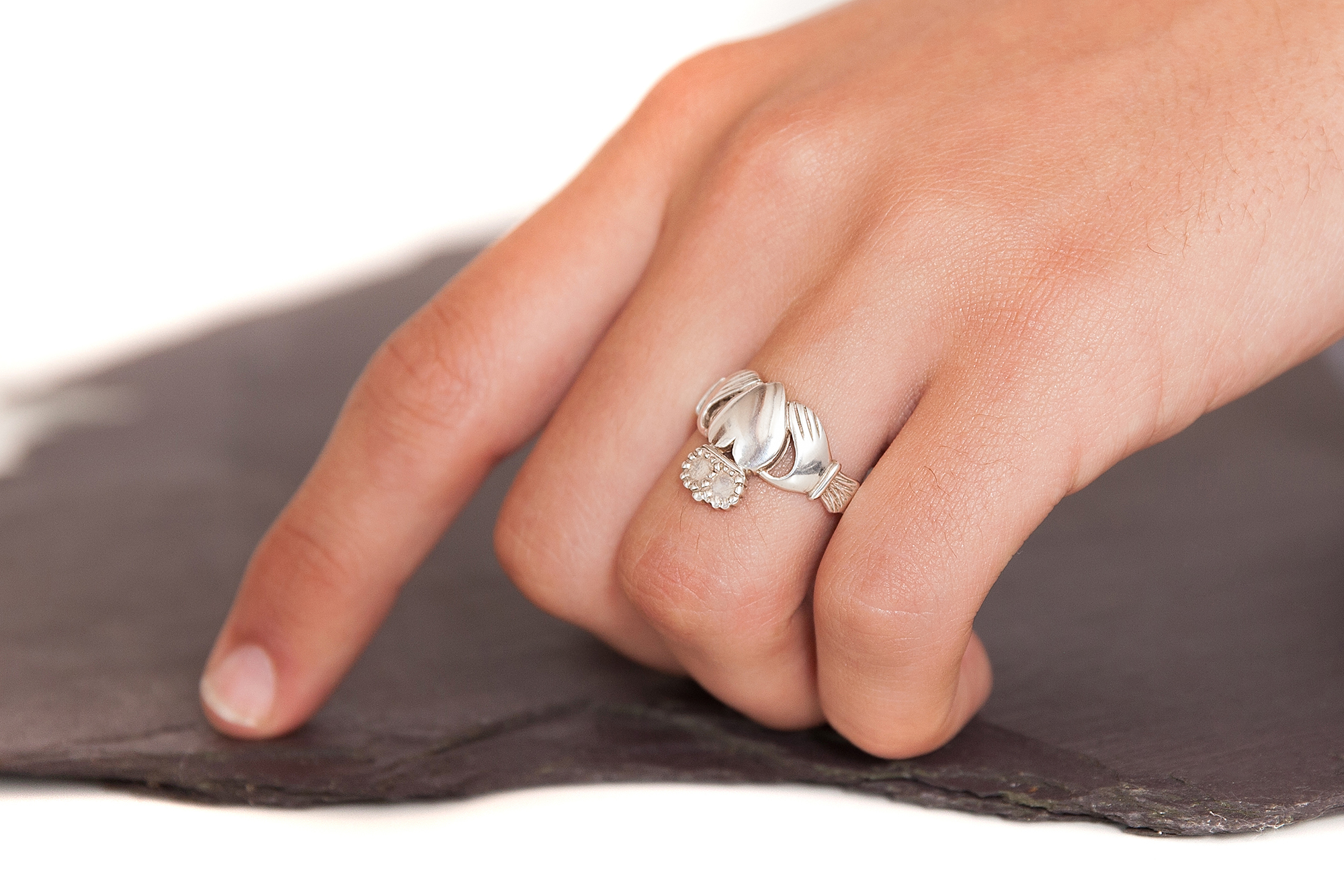 Large and Heavy Mens Claddagh Ring, Made in Ireland | My Irish Jeweler