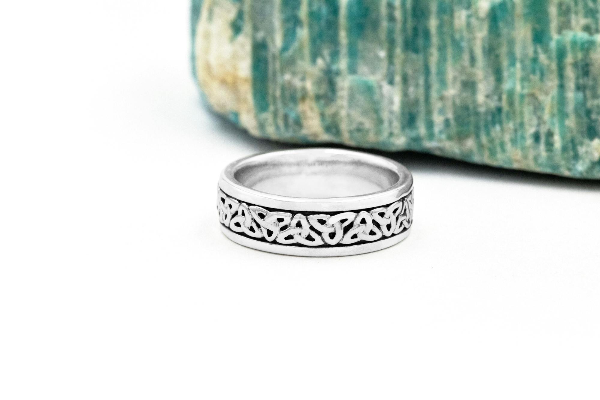 Antiqued Trinity Knot Ring, From Ireland | My Irish Jeweler