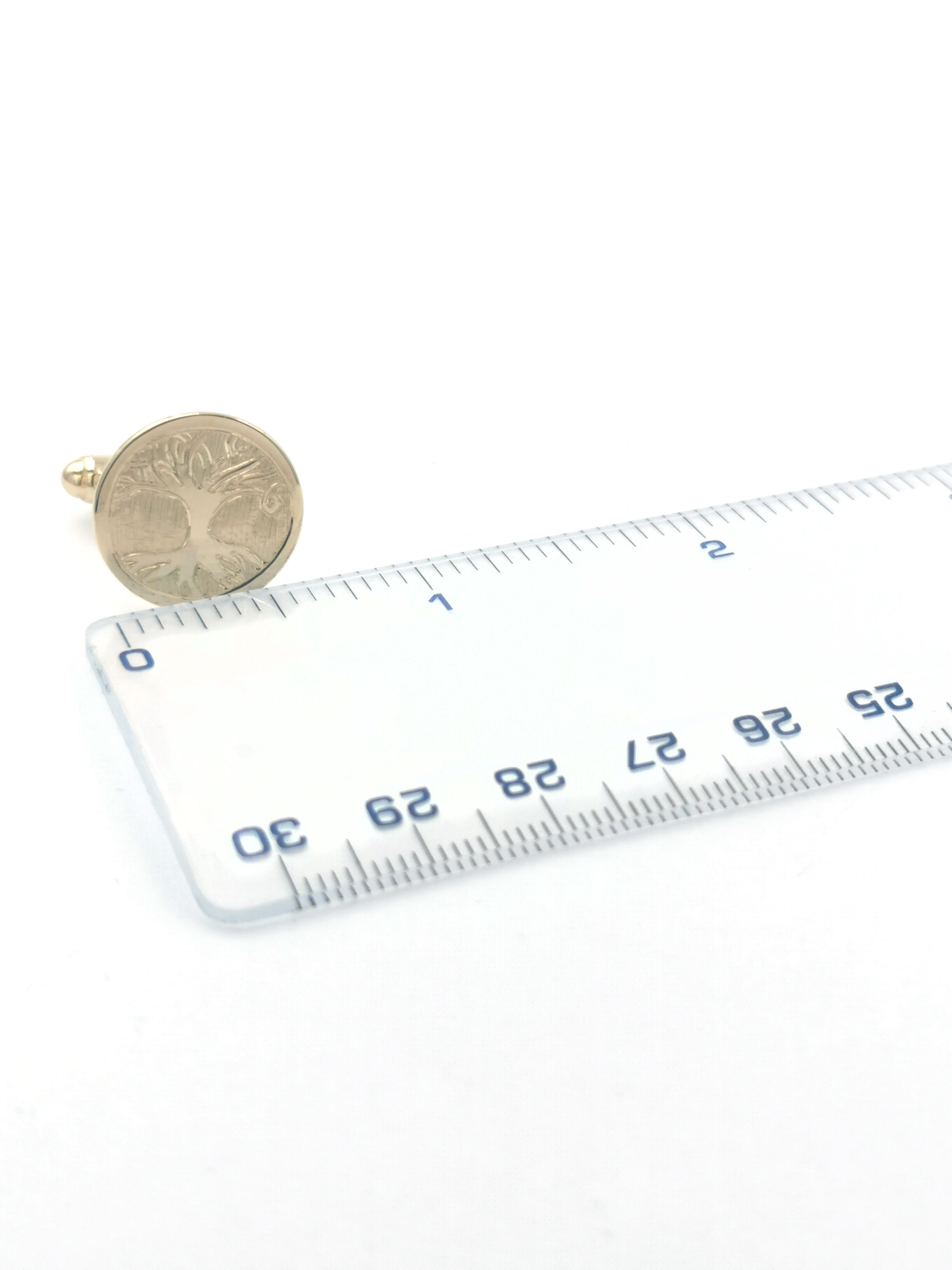 9K Gold Hand-Engraved Tree Of Life Cufflinks, From… | My Irish Jeweler