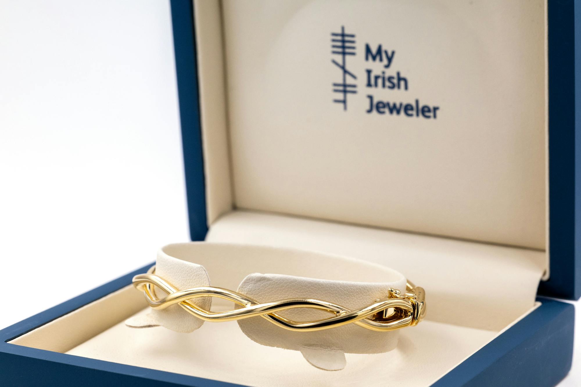 Gold Infinity Knot Bangle, From Ireland | My Irish Jeweler