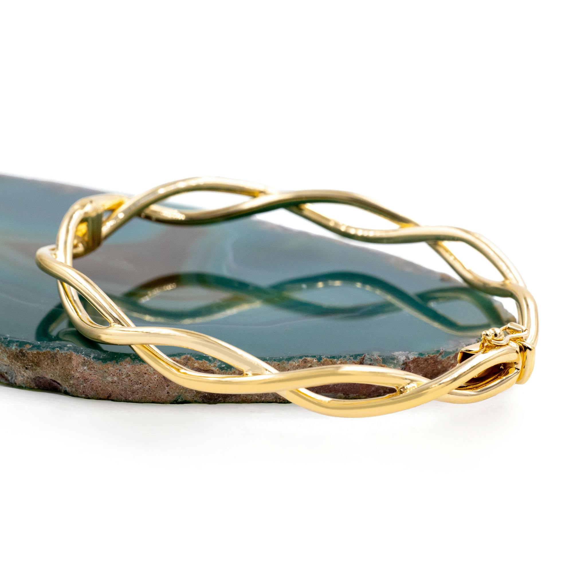Gold Infinity Knot Bangle, From Ireland | My Irish Jeweler