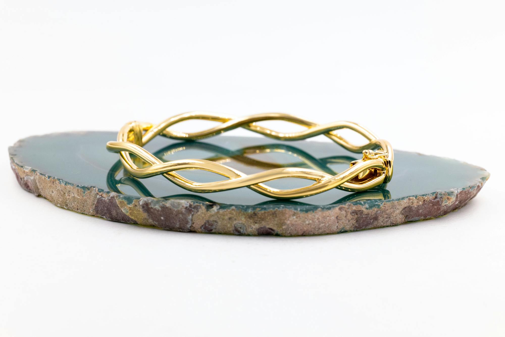 Gold Infinity Knot Bangle, From Ireland | My Irish Jeweler