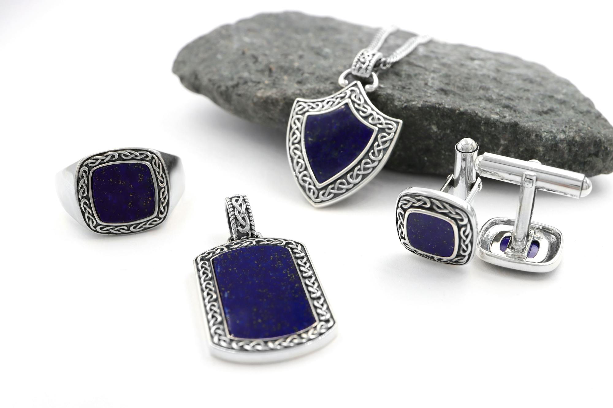 Lapis Celtic Knot Signet Ring, From Ireland | My Irish Jeweler