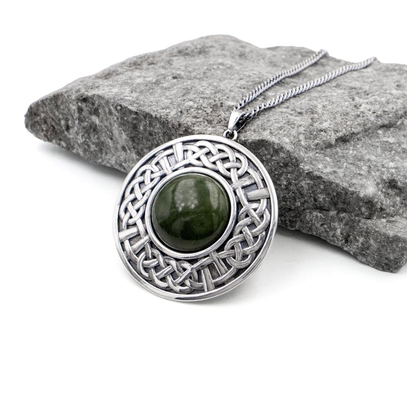 Celtic Connemara Marble Shield Necklace, From… | My Irish Jeweler