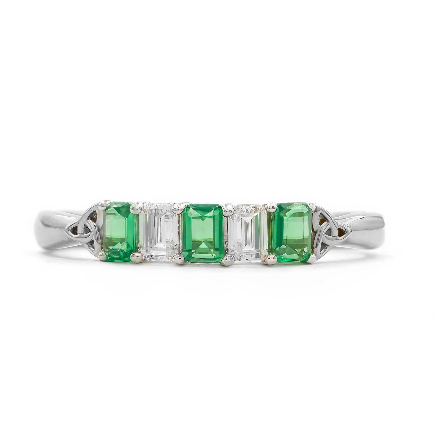 Trinity Eternal Ring - Emerald Cut, From Ireland | My Irish Jeweler
