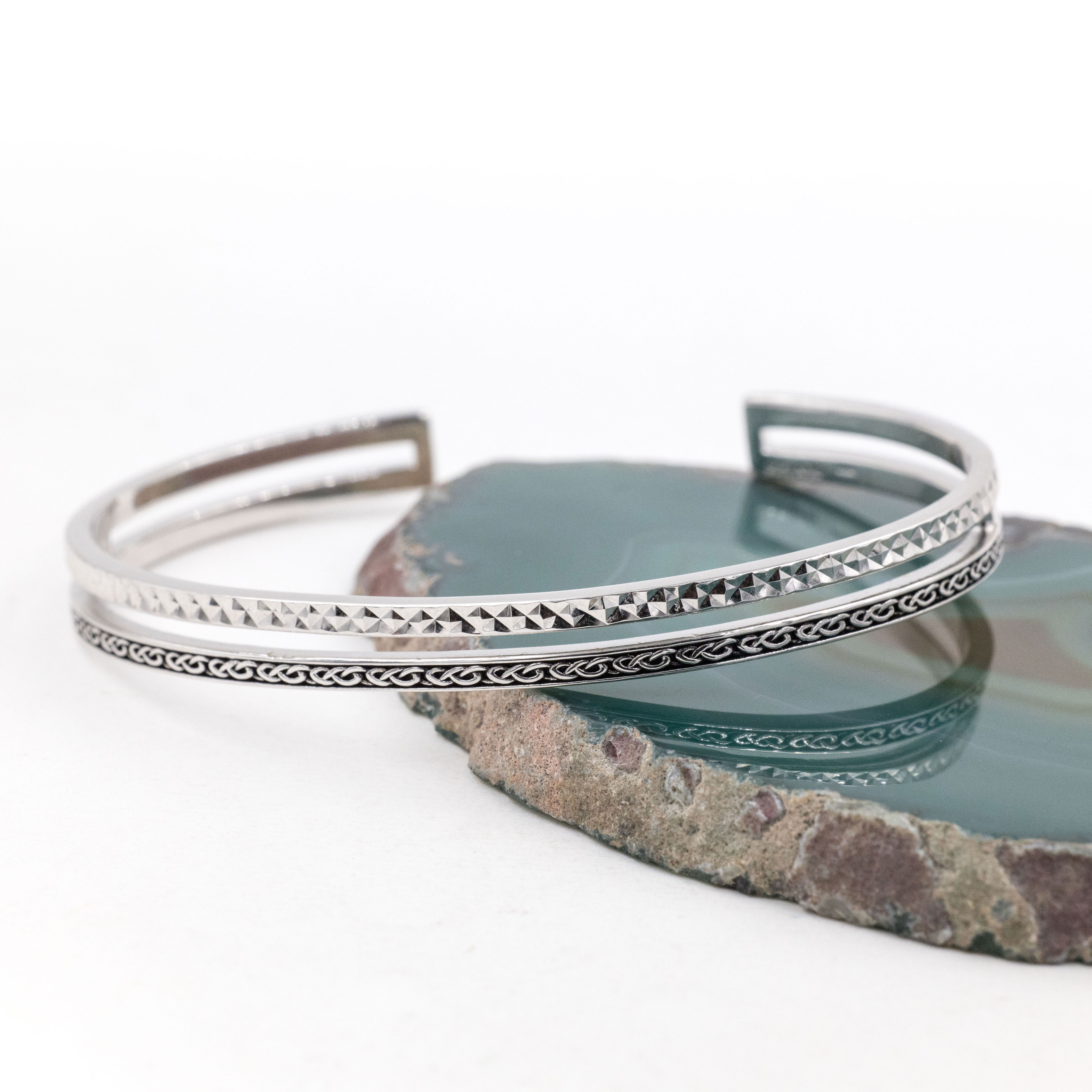 Layered Celtic Knot Bangle, From Ireland | My Irish Jeweler