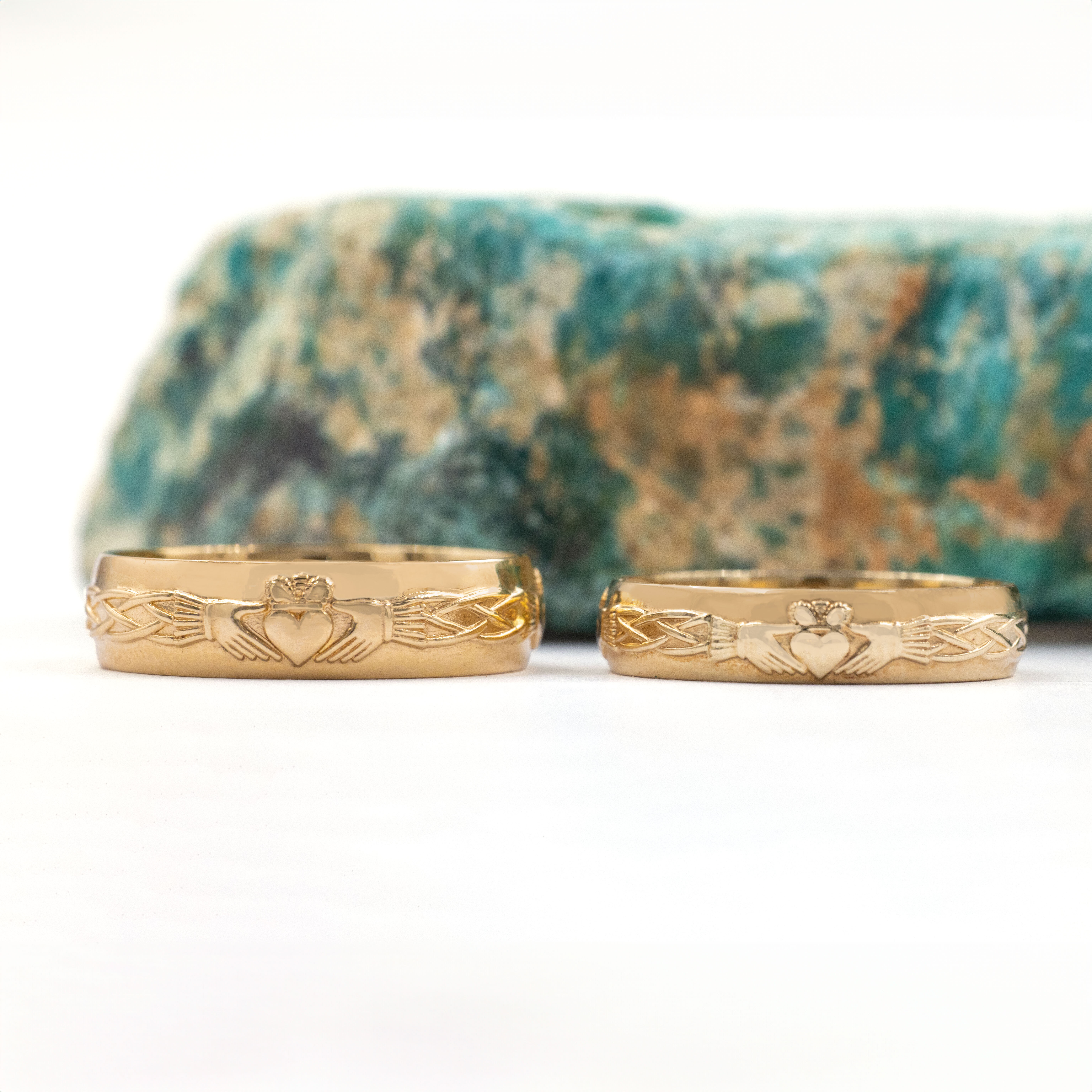 Claddagh Wedding Couples Ring Set, From Ireland | My Irish Jeweler