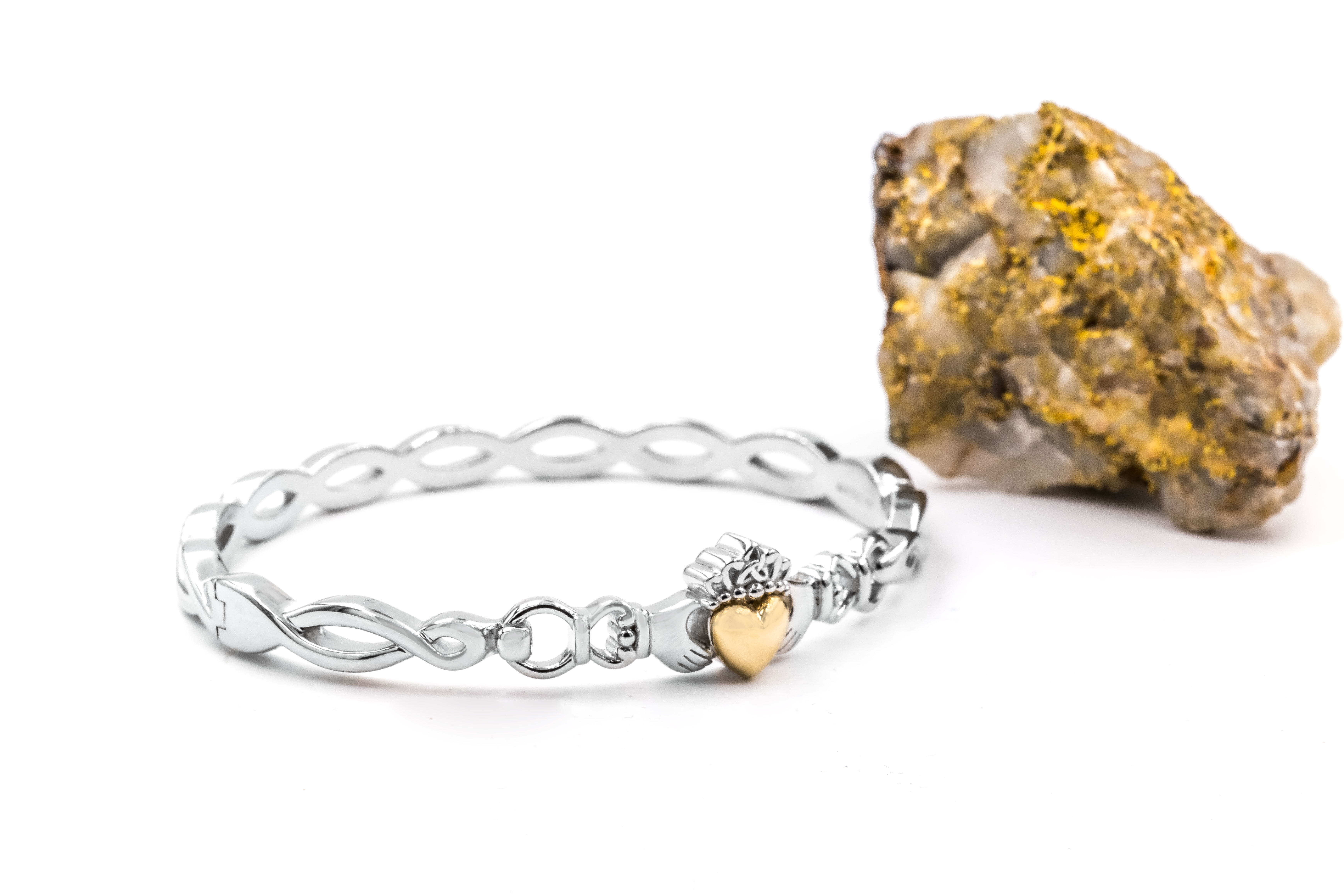 Claddagh Celtic Braid Bangle | My Irish Jeweler
