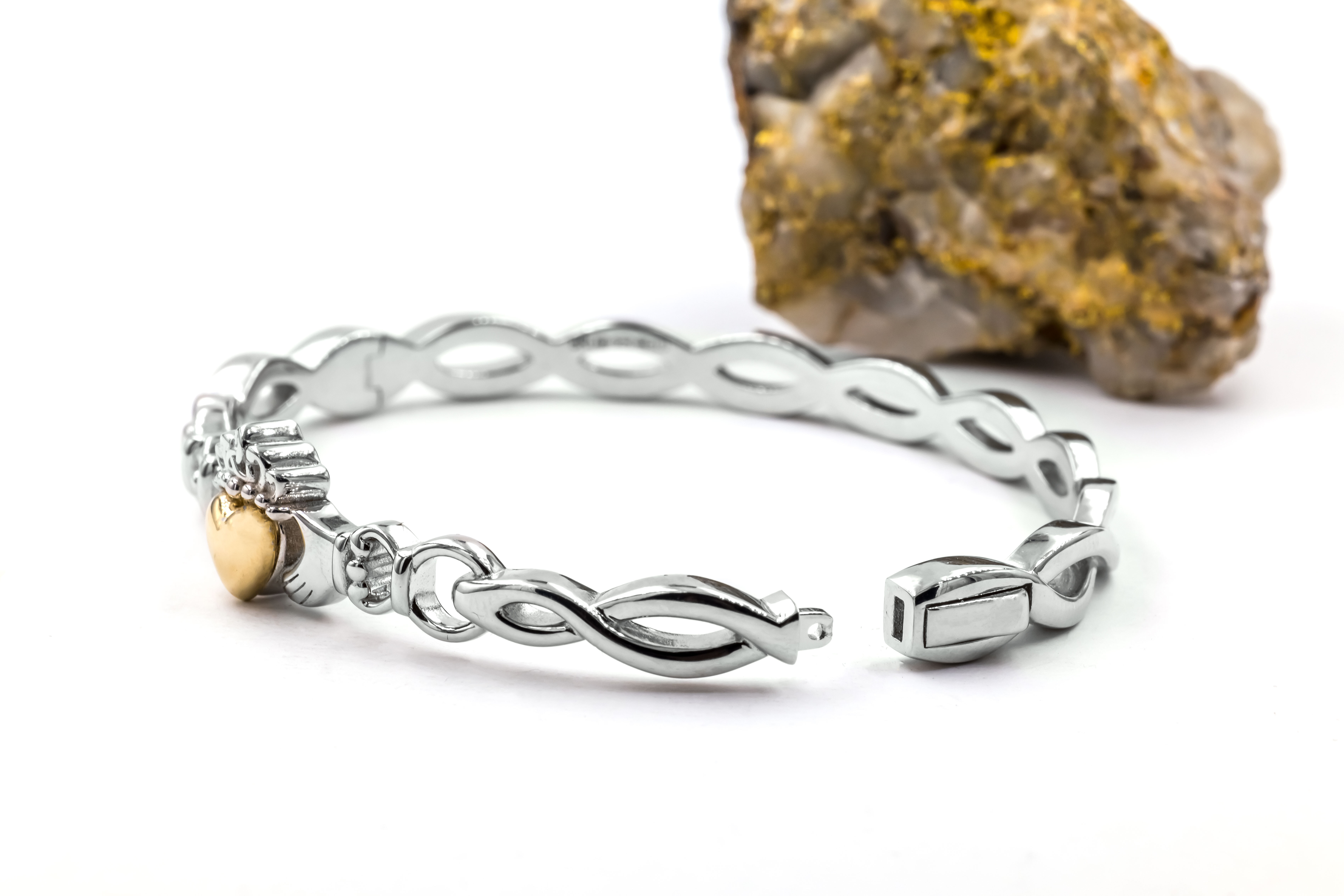 Claddagh Celtic Braid Bangle | My Irish Jeweler