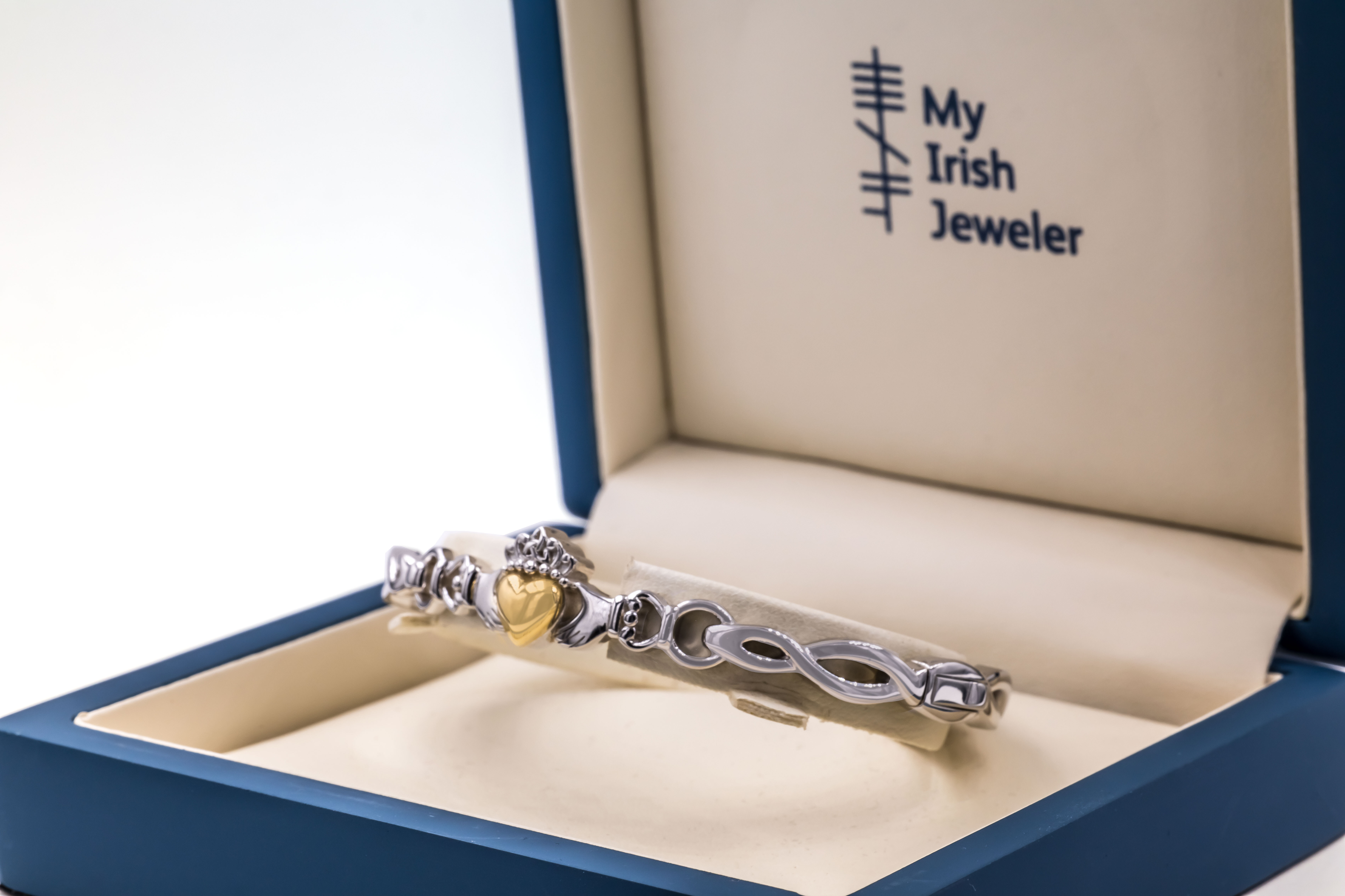 Claddagh Celtic Braid Bangle | My Irish Jeweler