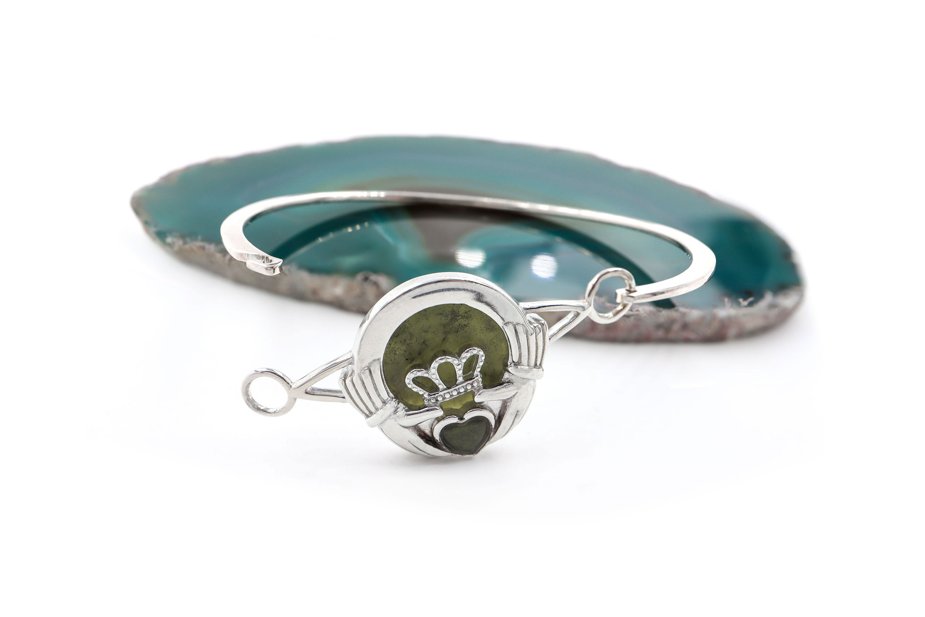 Connemara Claddagh Bangle, From Ireland | My Irish Jeweler