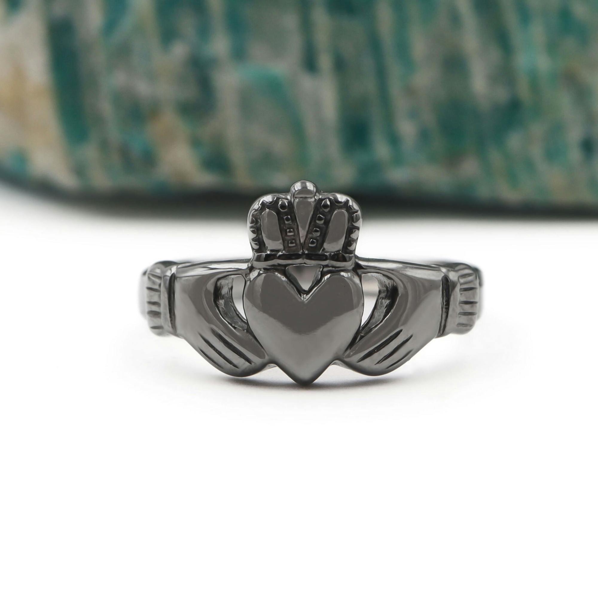 Black Classic Claddagh Ring, From Ireland | My Irish Jeweler