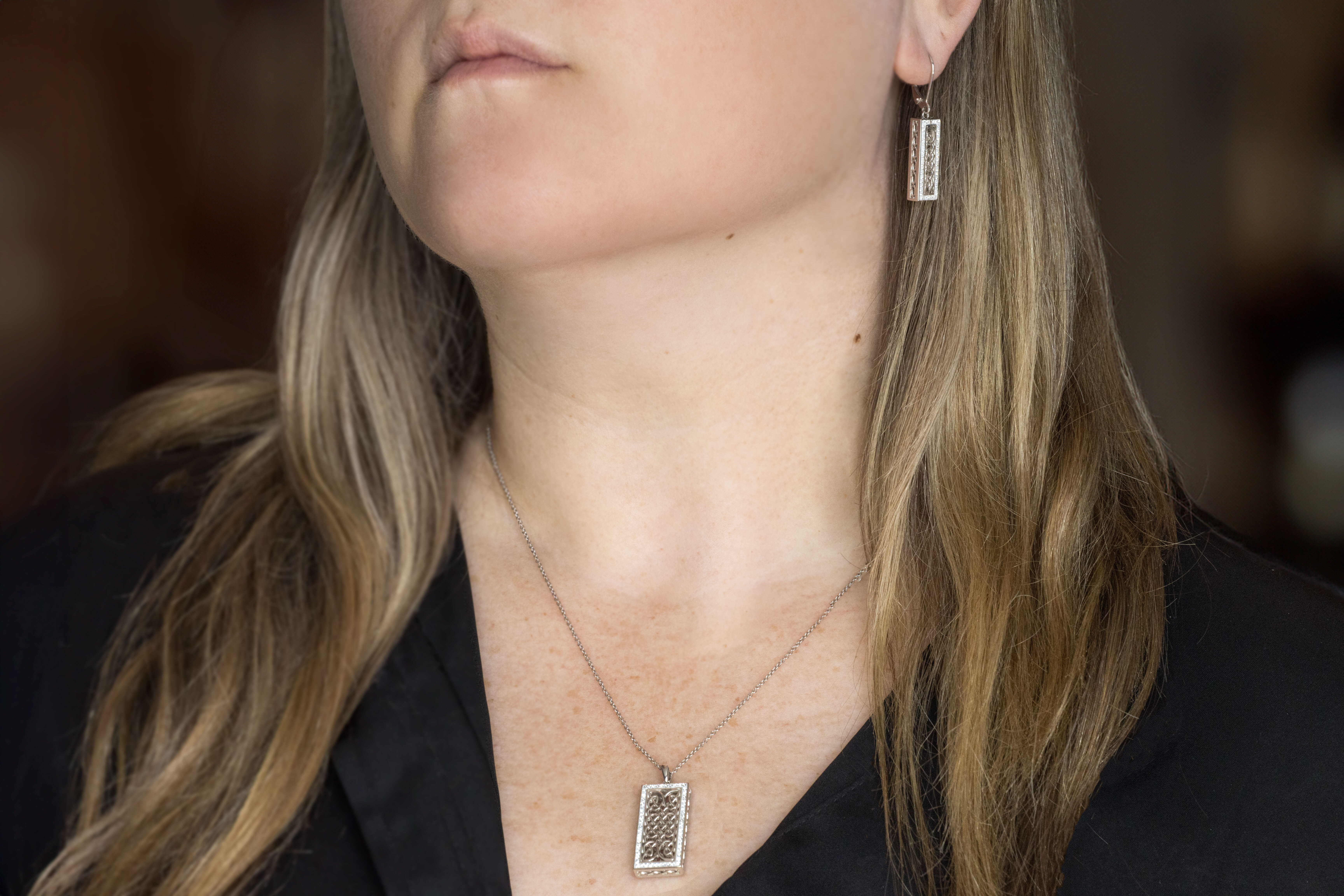 Crystal Ingot Necklace and Drop Earring Gift Set,… | My Irish Jeweler