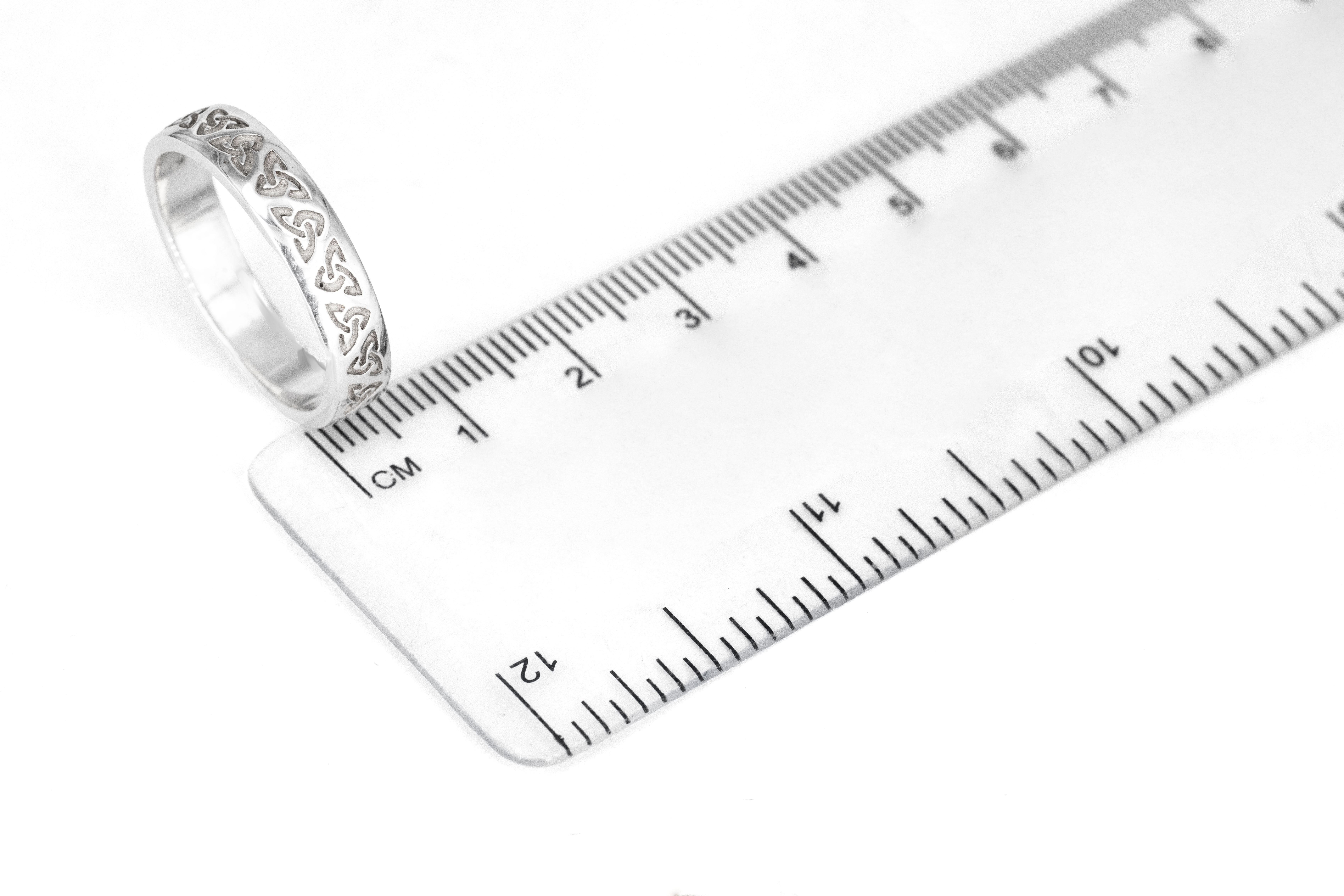 Engraved Trinity Knot Wedding Ring, From Ireland | My Irish Jeweler