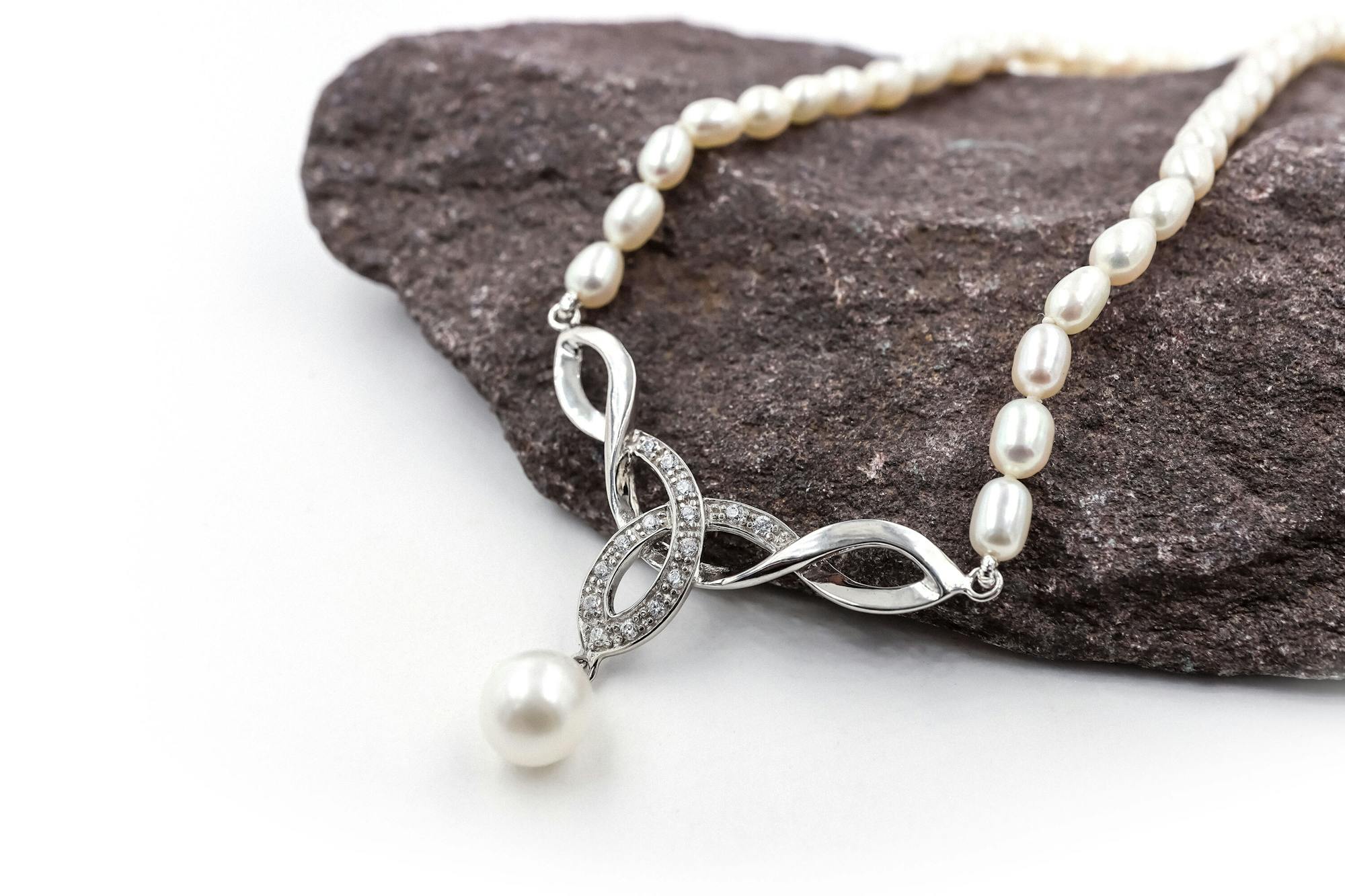 Freshwater Pearl Celtic Necklet, From Ireland | My Irish Jeweler