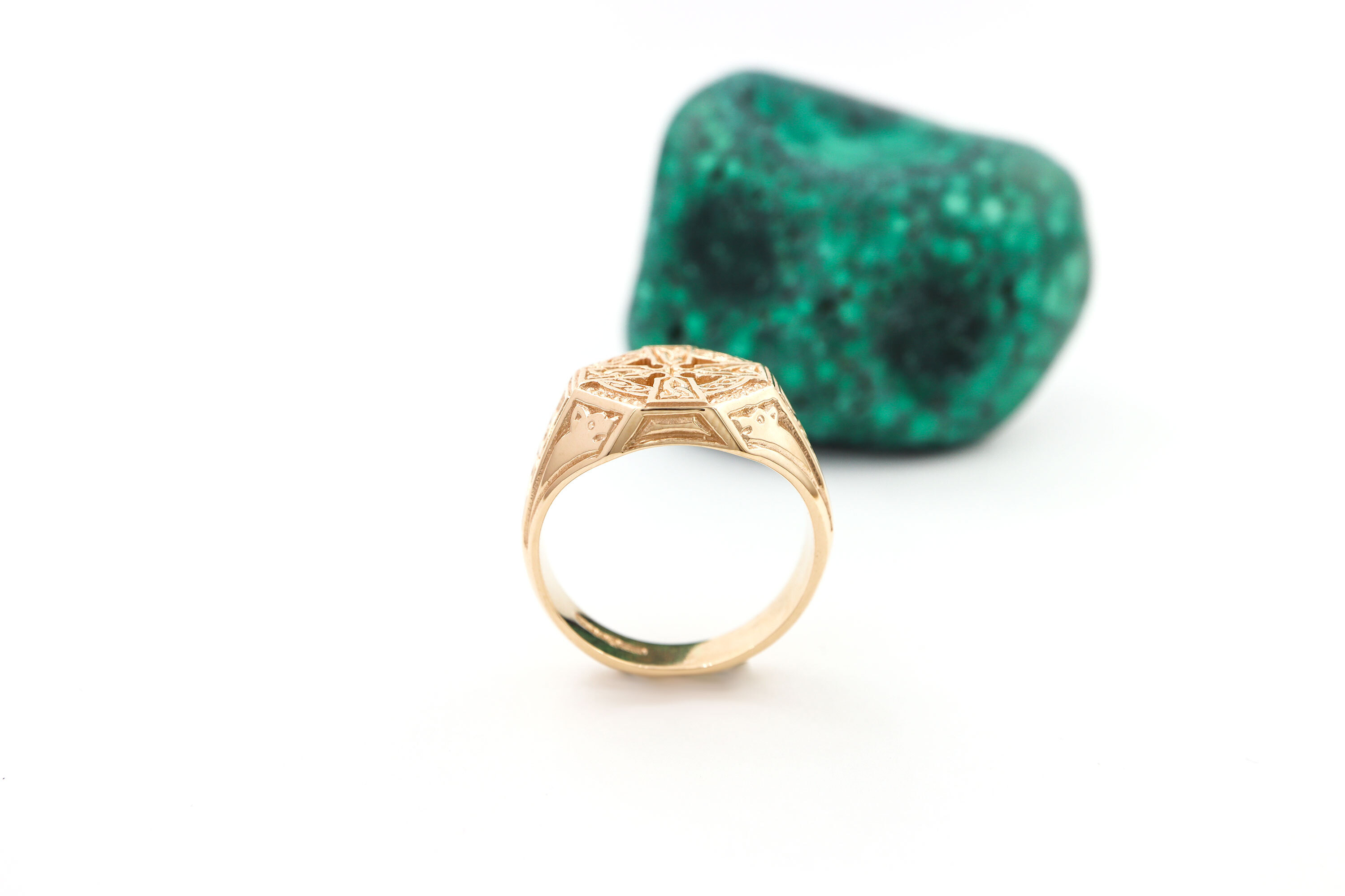 Gold Celtic Cross Signet Ring, From Ireland | My Irish Jeweler