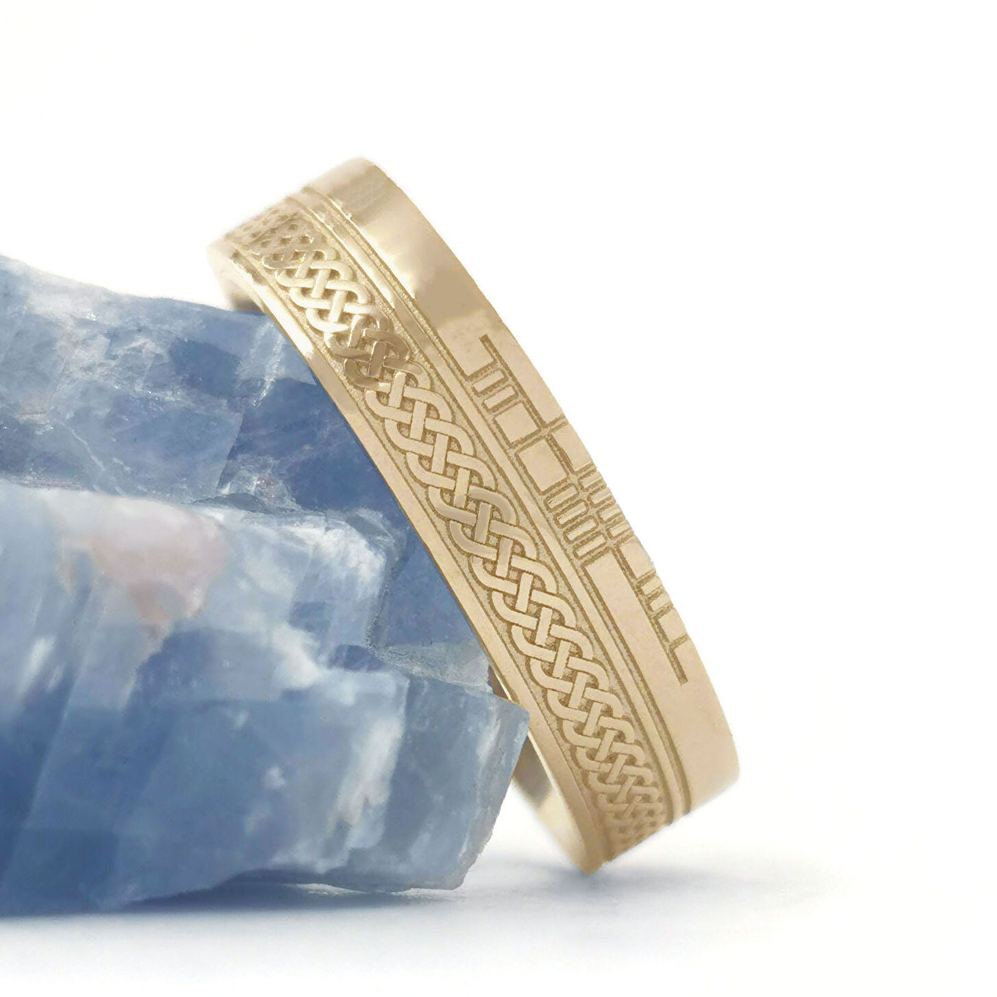 Personalized Ogham Celtic Knot Ring, From Ireland | My Irish Jeweler