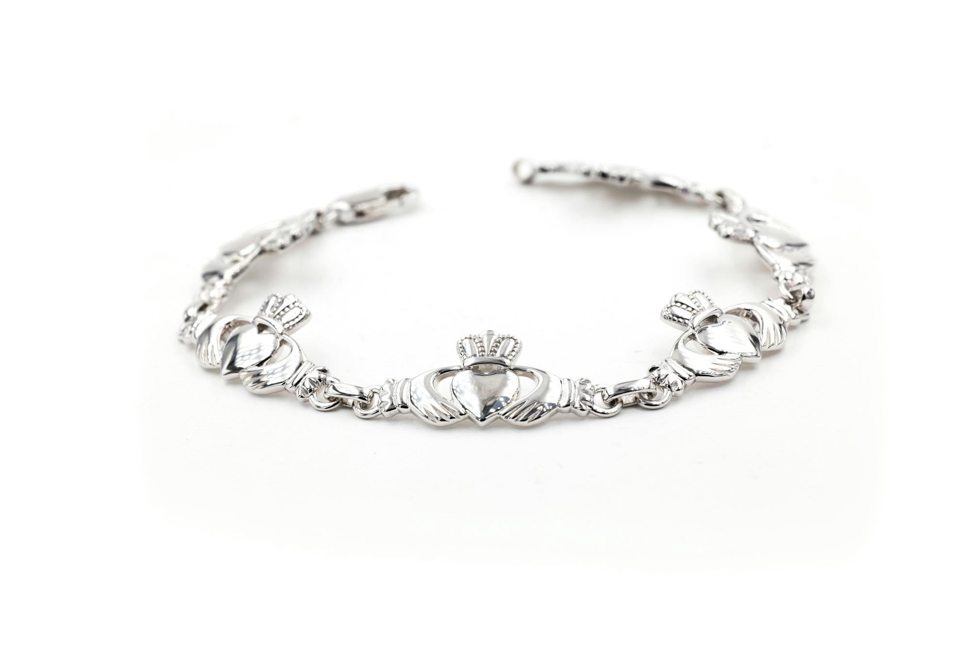 Handmade Heavy Claddagh Bracelet, From Ireland | My Irish Jeweler