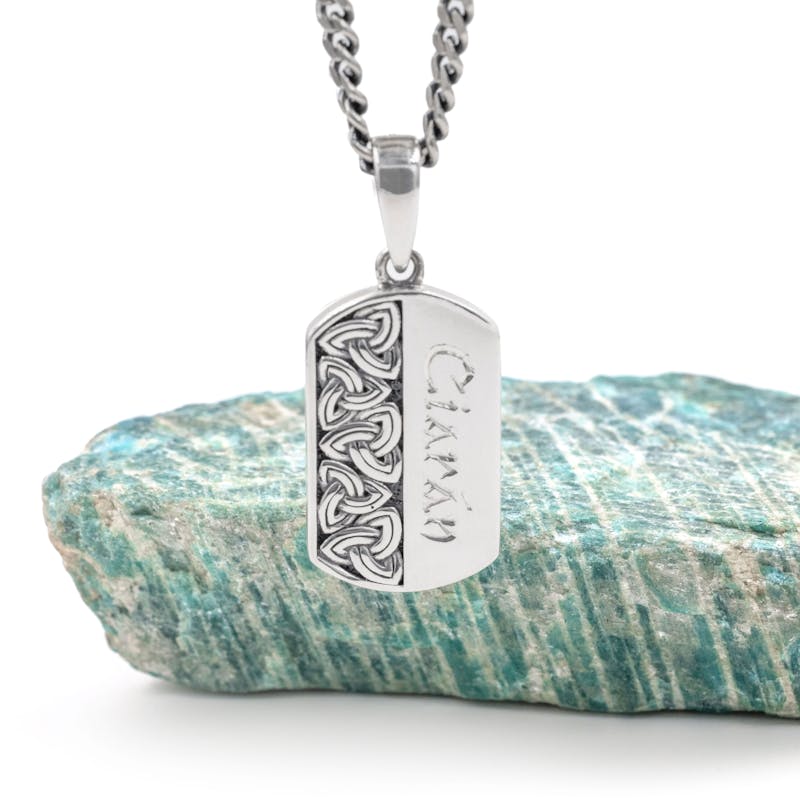 Heavyweight Gaelic Name Dog Tag, From Ireland | My Irish Jeweler