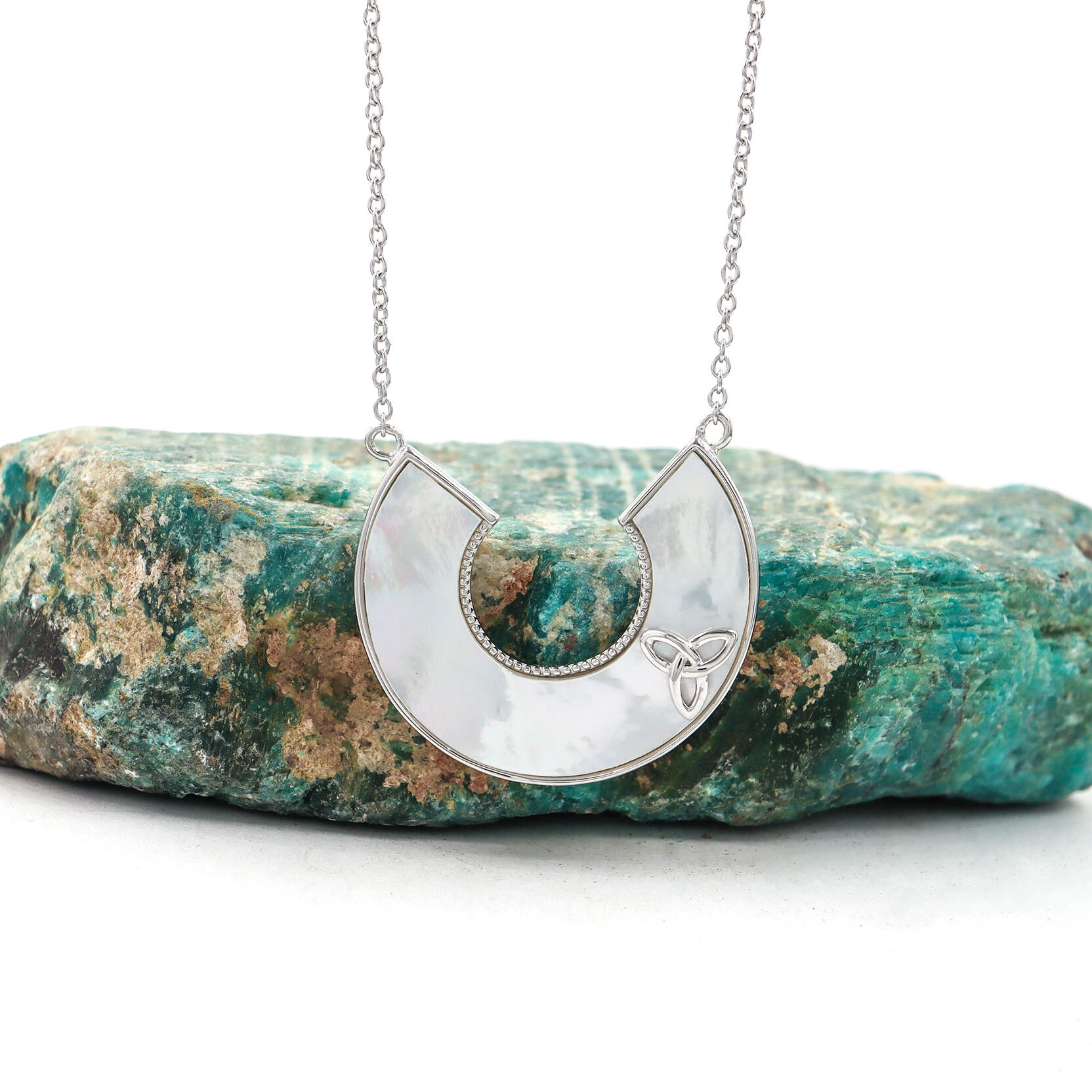 Trinity Knot Crescent Necklace, From Ireland | My Irish Jeweler