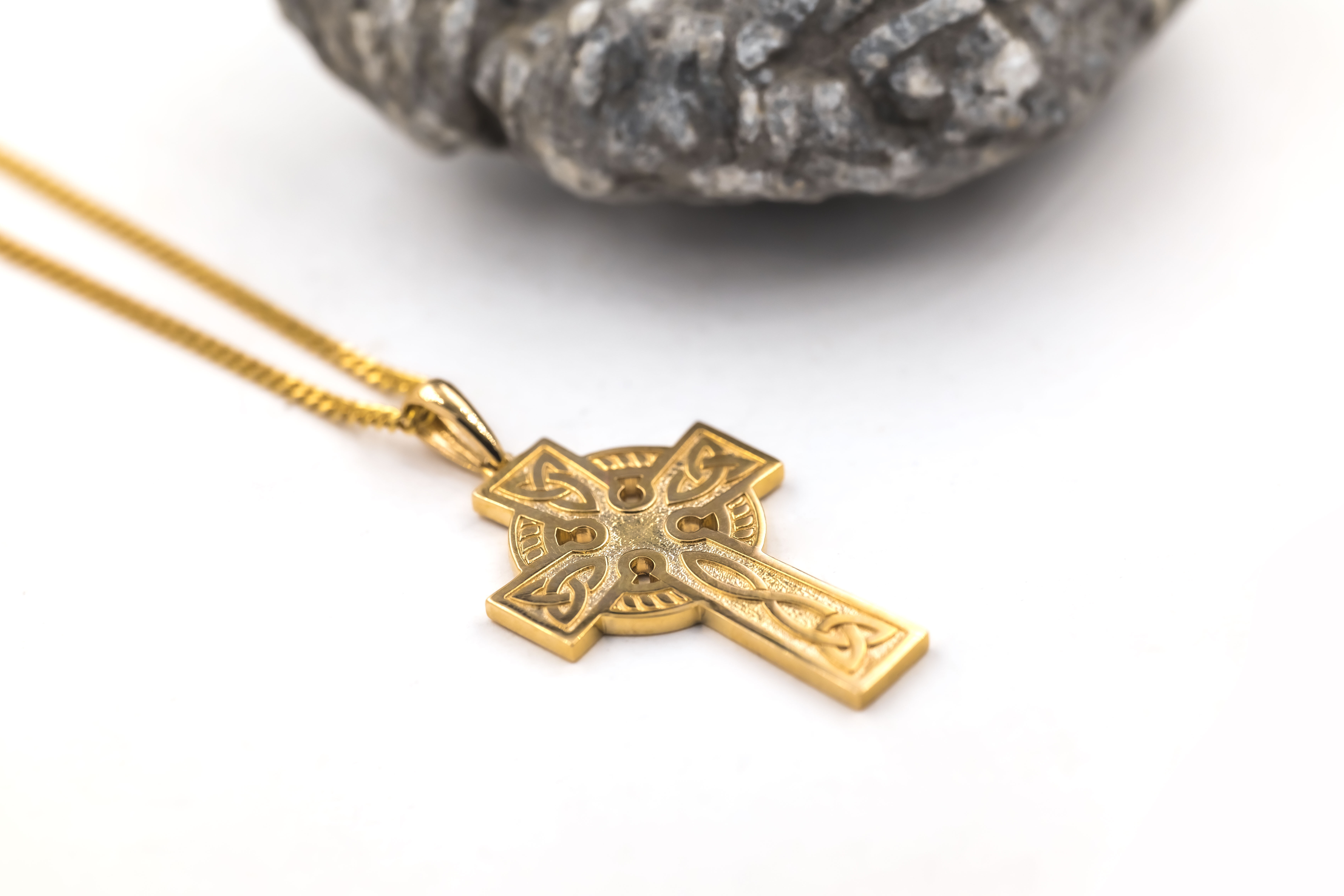 Double Sided Solid Gold Celtic Cross, From Ireland | My Irish Jeweler