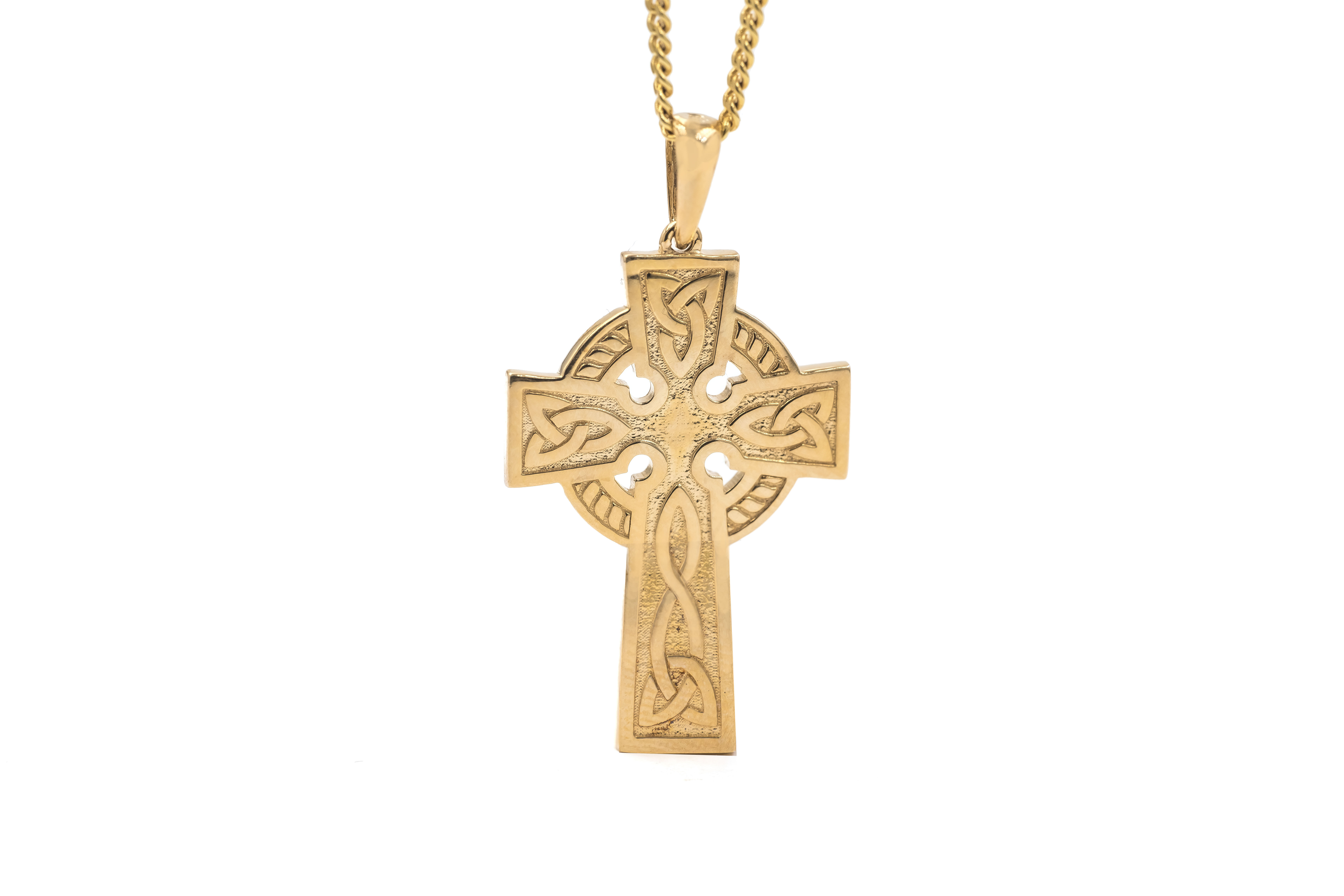 Double Sided Solid Gold Celtic Cross, From Ireland | My Irish Jeweler