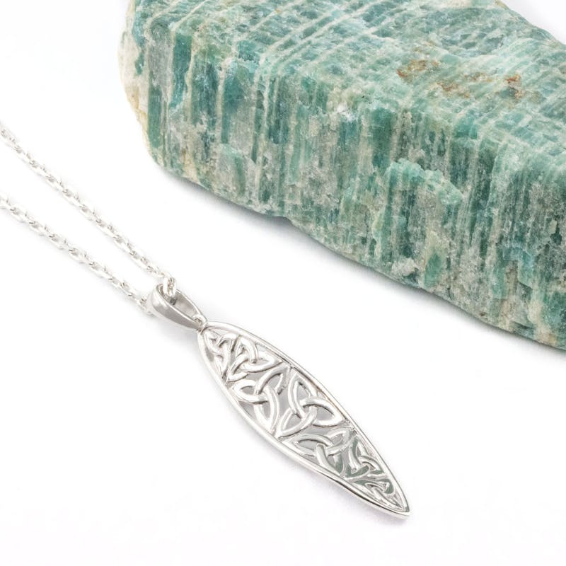 Silver Trinity Leaf Necklace, From Ireland | My Irish Jeweler