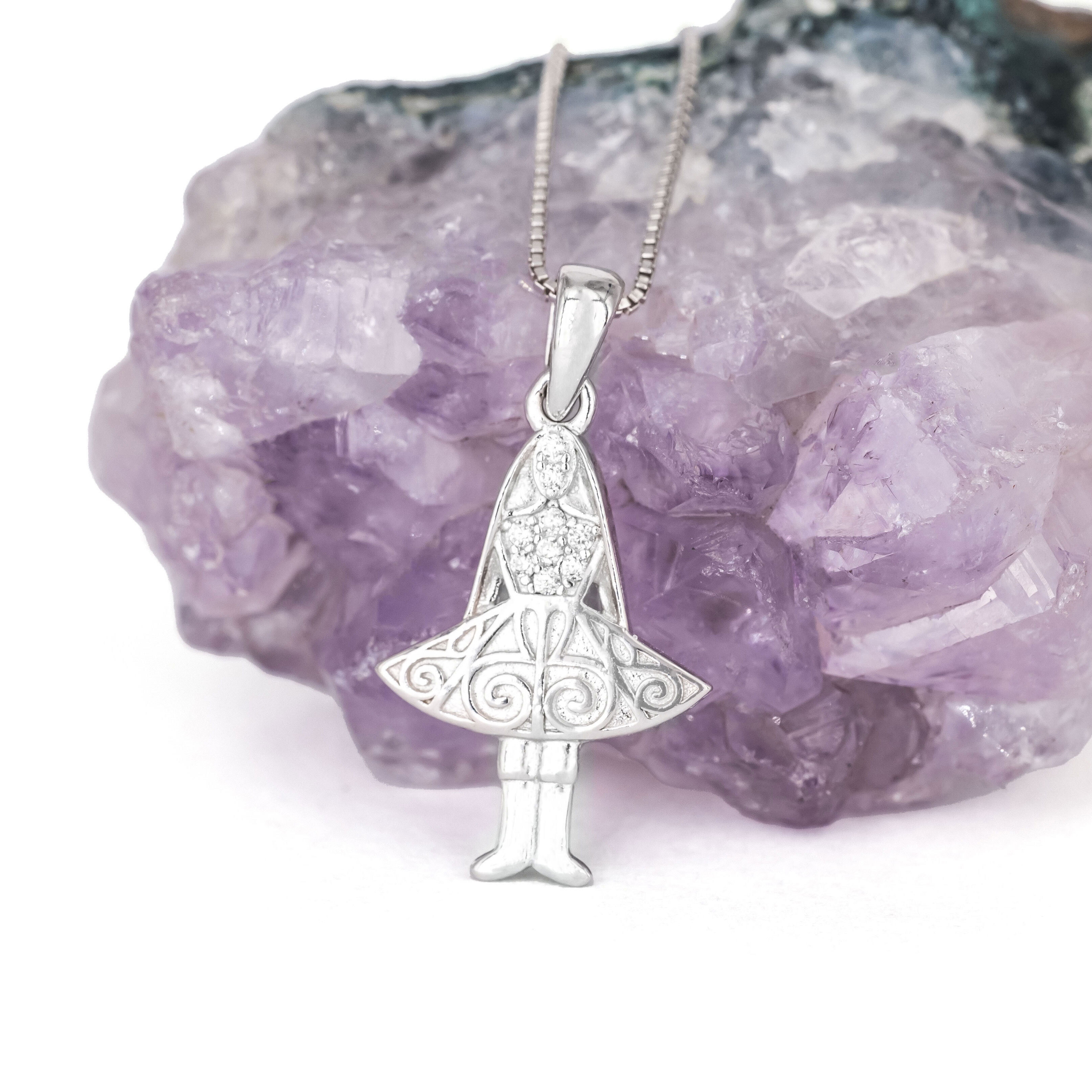 Irish Dancer Sterling Silver Pendant Necklace and… | My Irish Jeweler