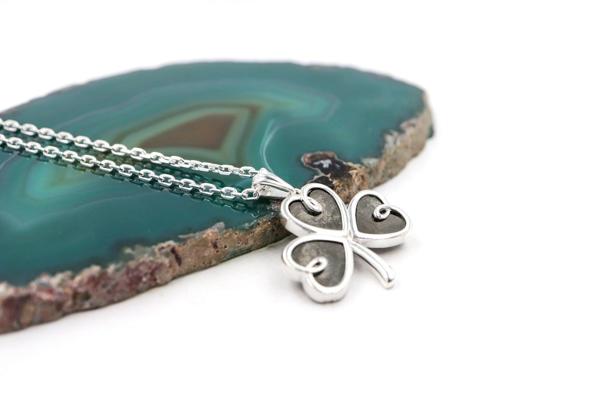 Reversible Shamrock Connemara Marble Necklace,… | My Irish Jeweler