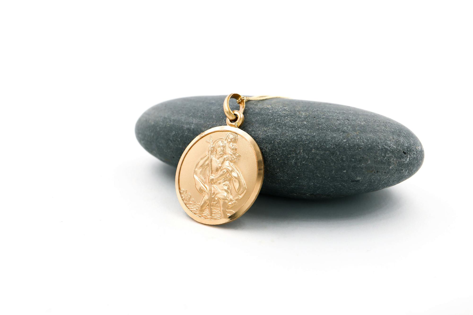 Round St Christopher Medal, From Ireland | My Irish Jeweler