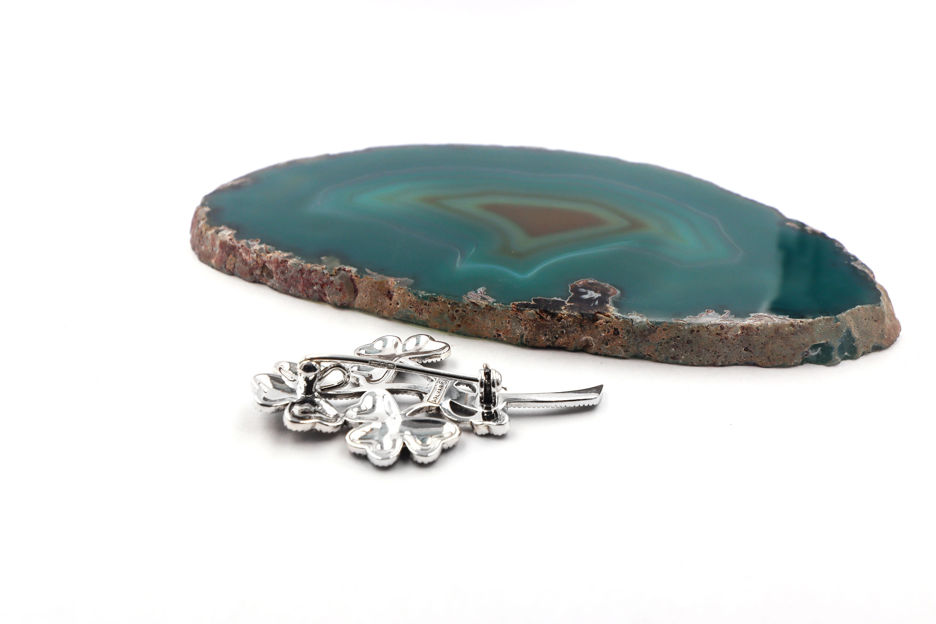 Shamrock Marcasite Brooch, From Ireland | My Irish Jeweler