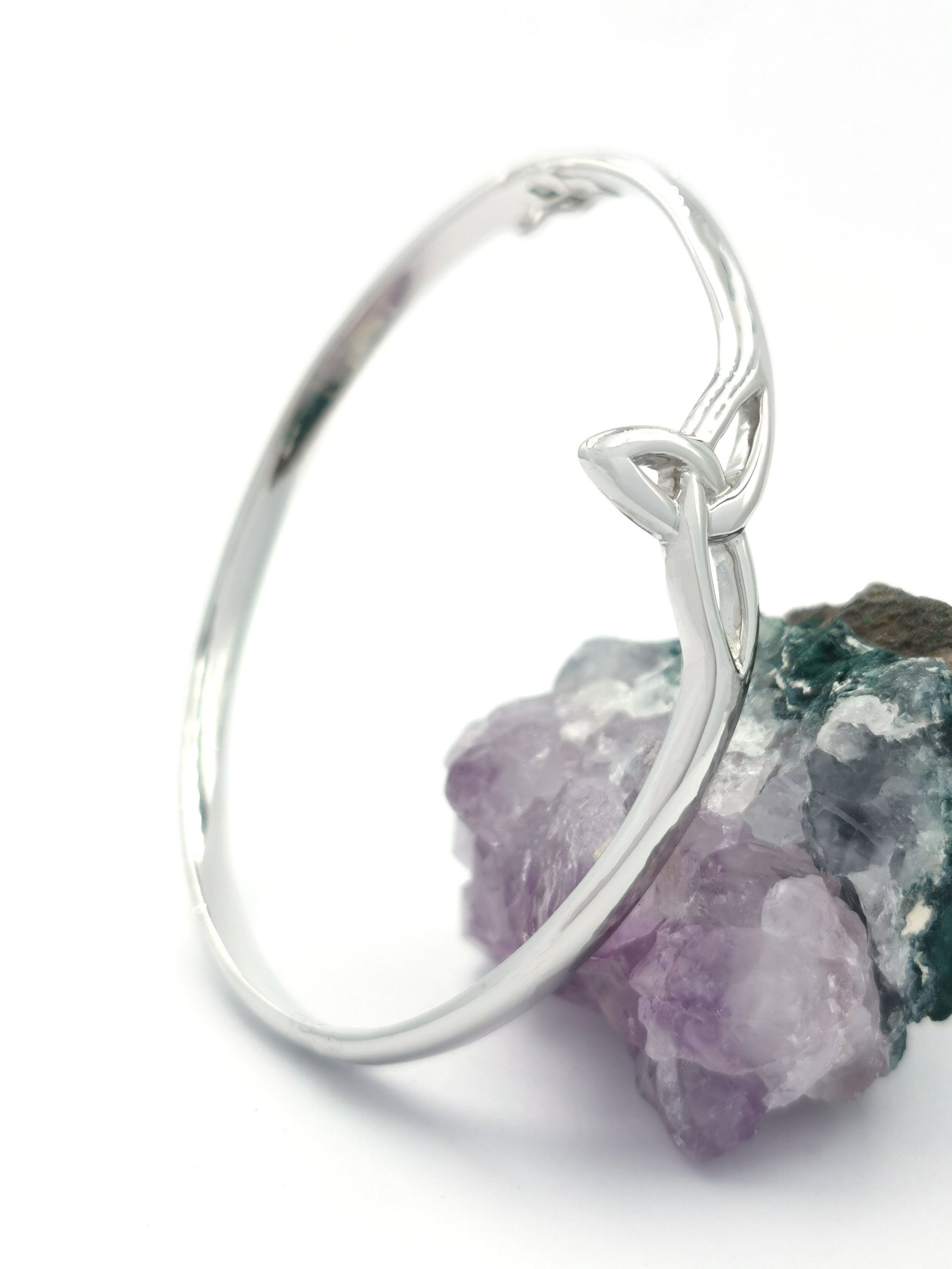 Silver Trinity Knot Bangle, From Ireland | My Irish Jeweler