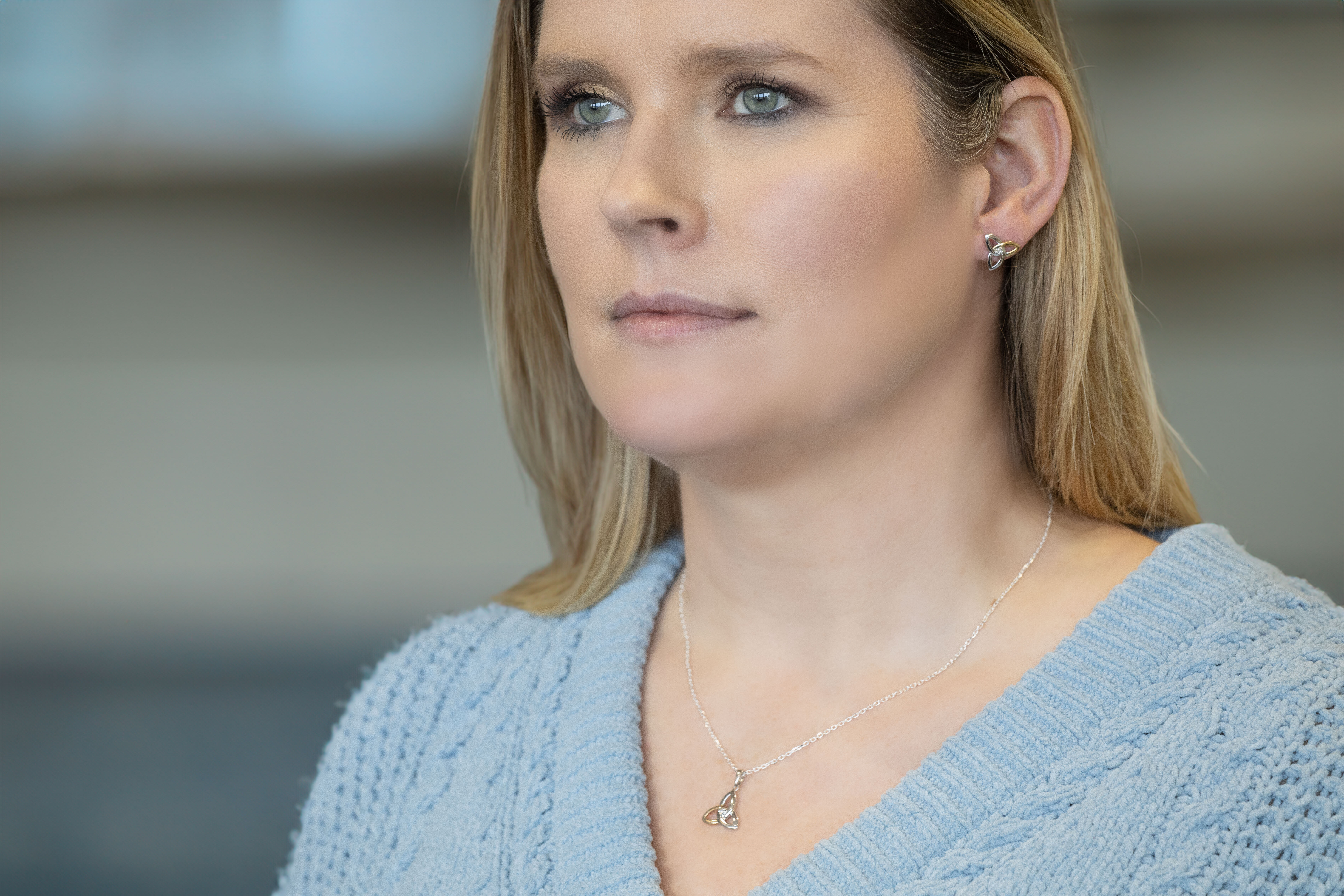 Two Tone Diamond Trinity Knot Gift Set, From… | My Irish Jeweler