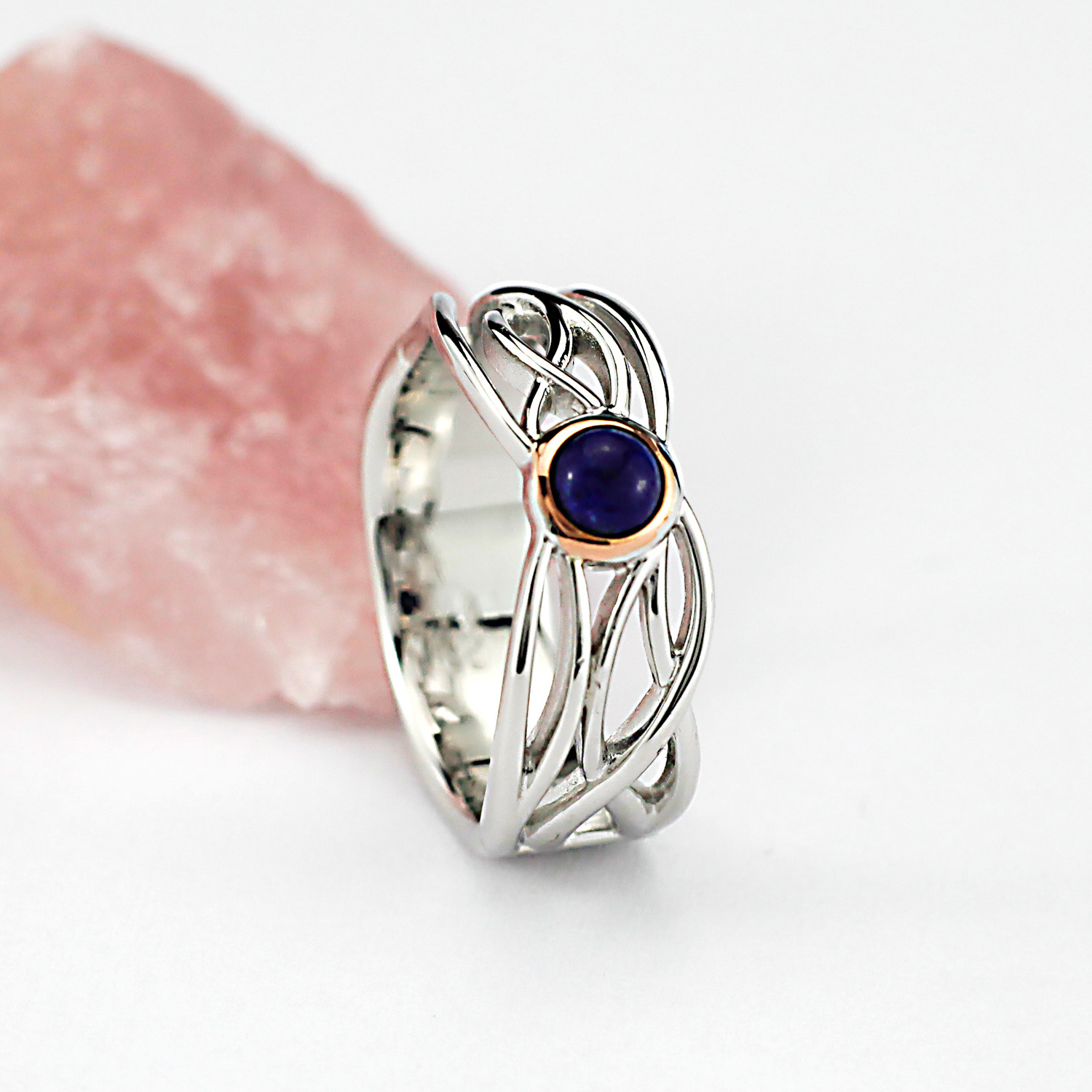 Sterling Silver & Irish Rose Gold Celtic Wishing… | My Irish Jeweler