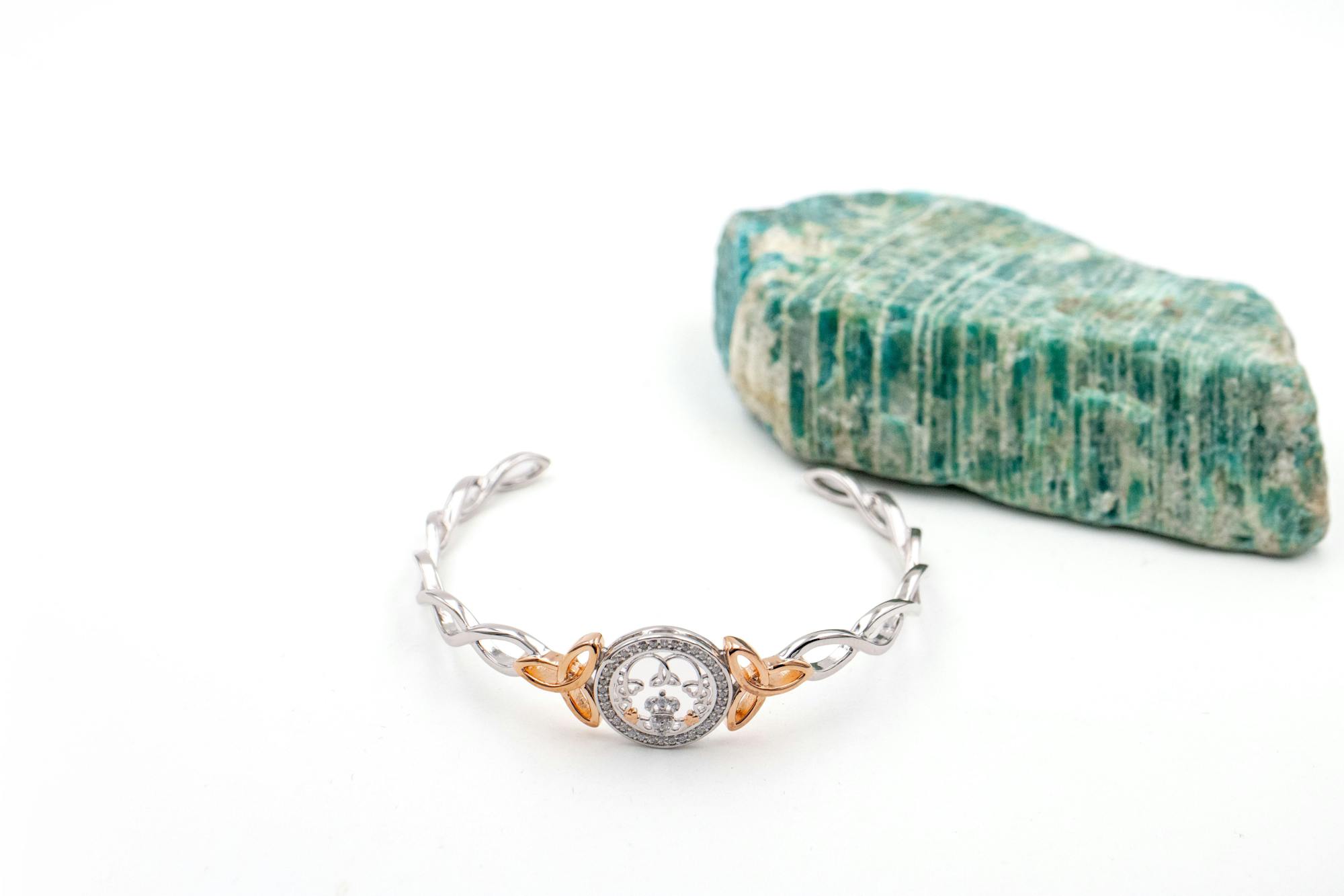 Sterling Silver Claddagh Cuff Bangle, From Ireland | My Irish Jeweler