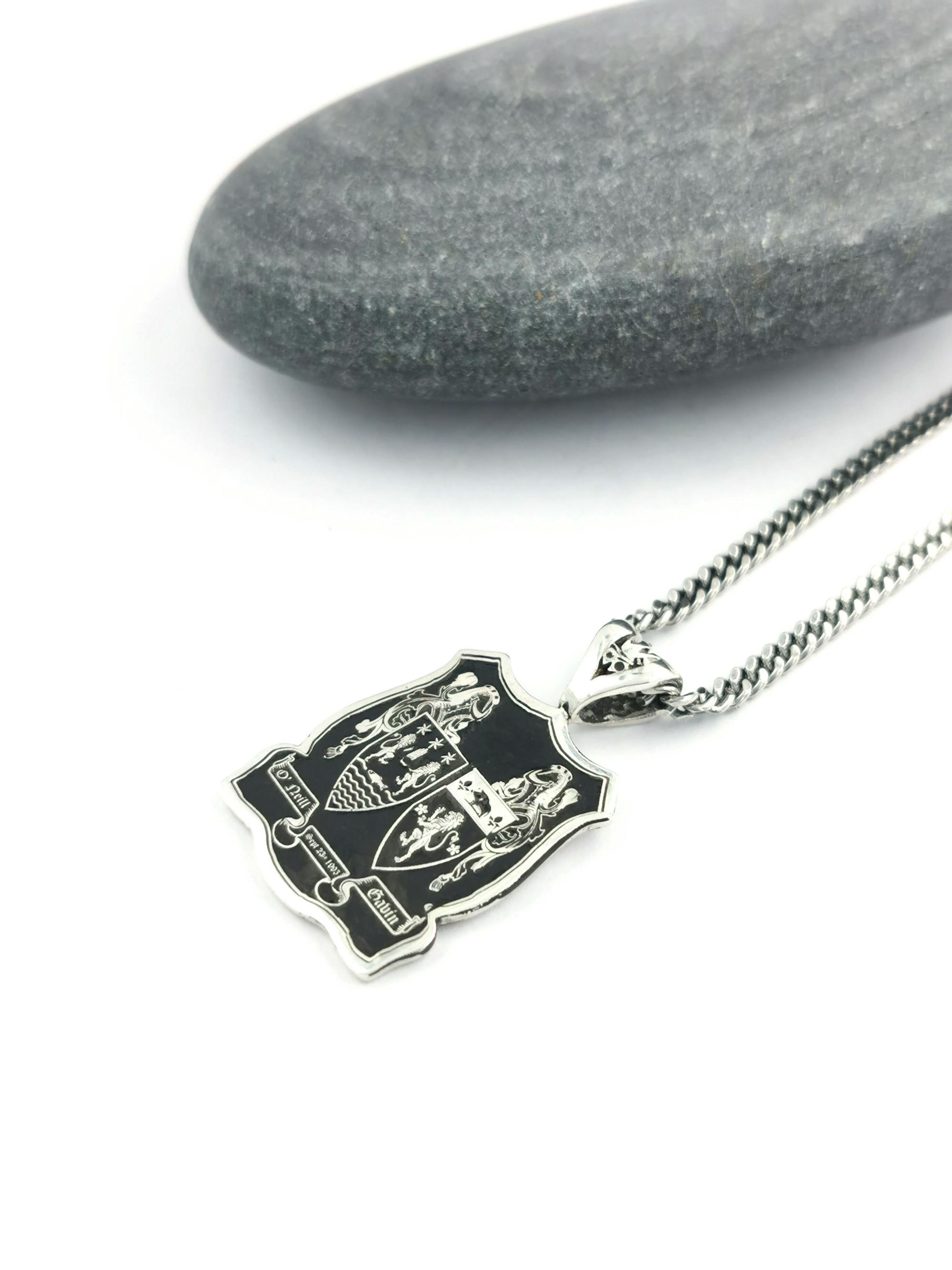 Dual Coat of Arms Necklace, From Ireland | My Irish Jeweler