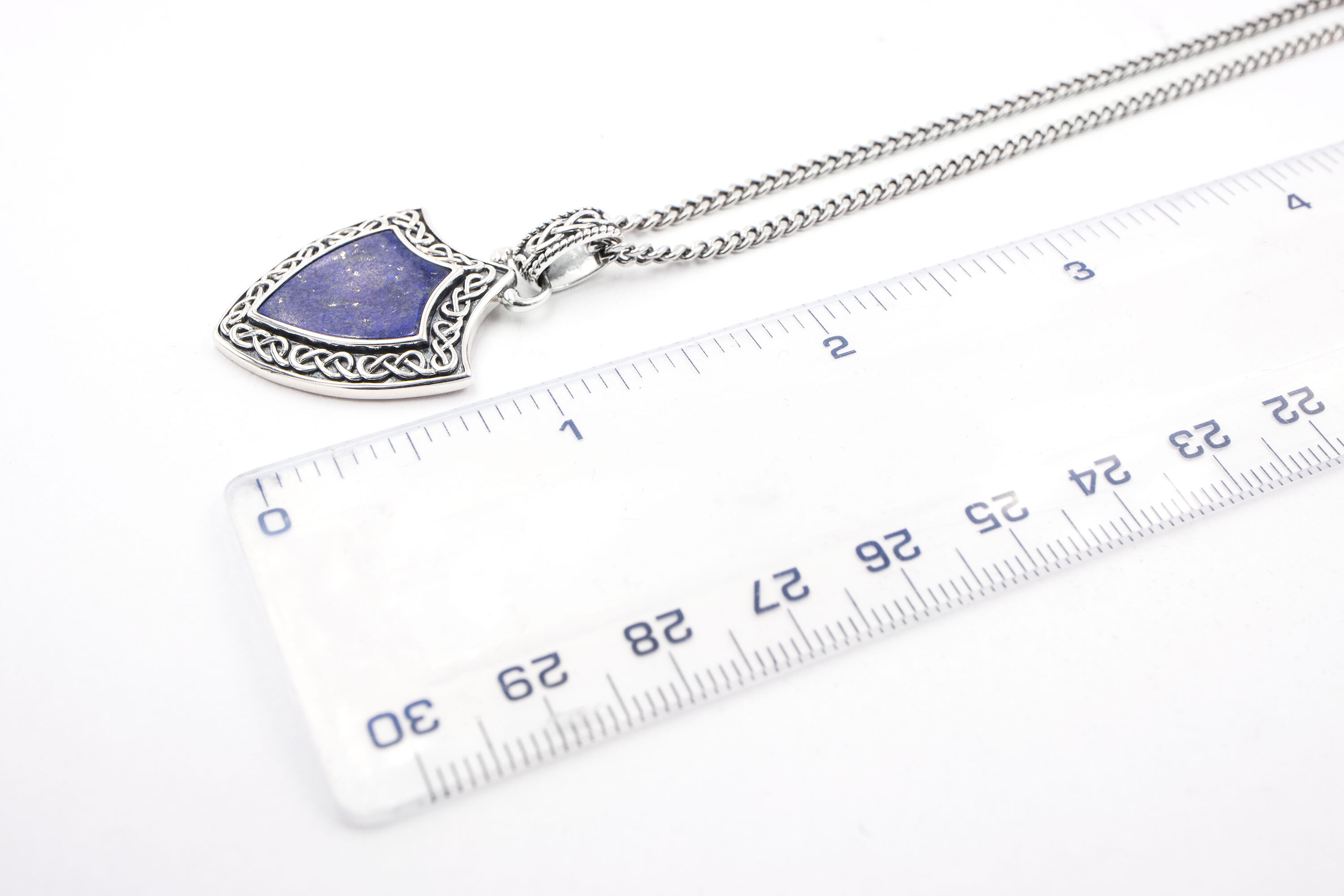 Lapis Celtic Shield Necklace, From Ireland | My Irish Jeweler