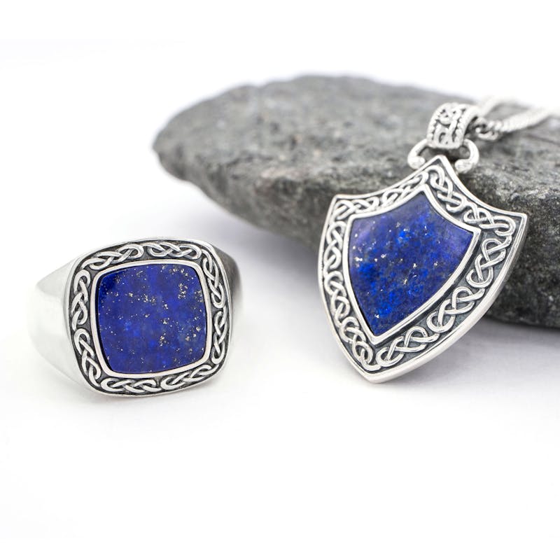 Celtic Shield Necklace and Ring Gift Set, From… | My Irish Jeweler