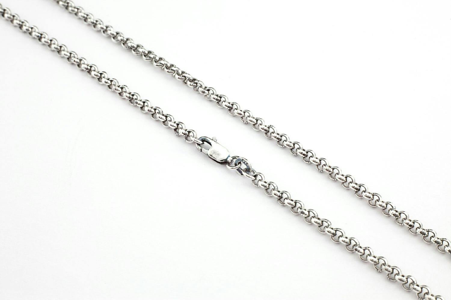 Antique Style Luxury Rolo Chain In Sterling… | My Irish Jeweler