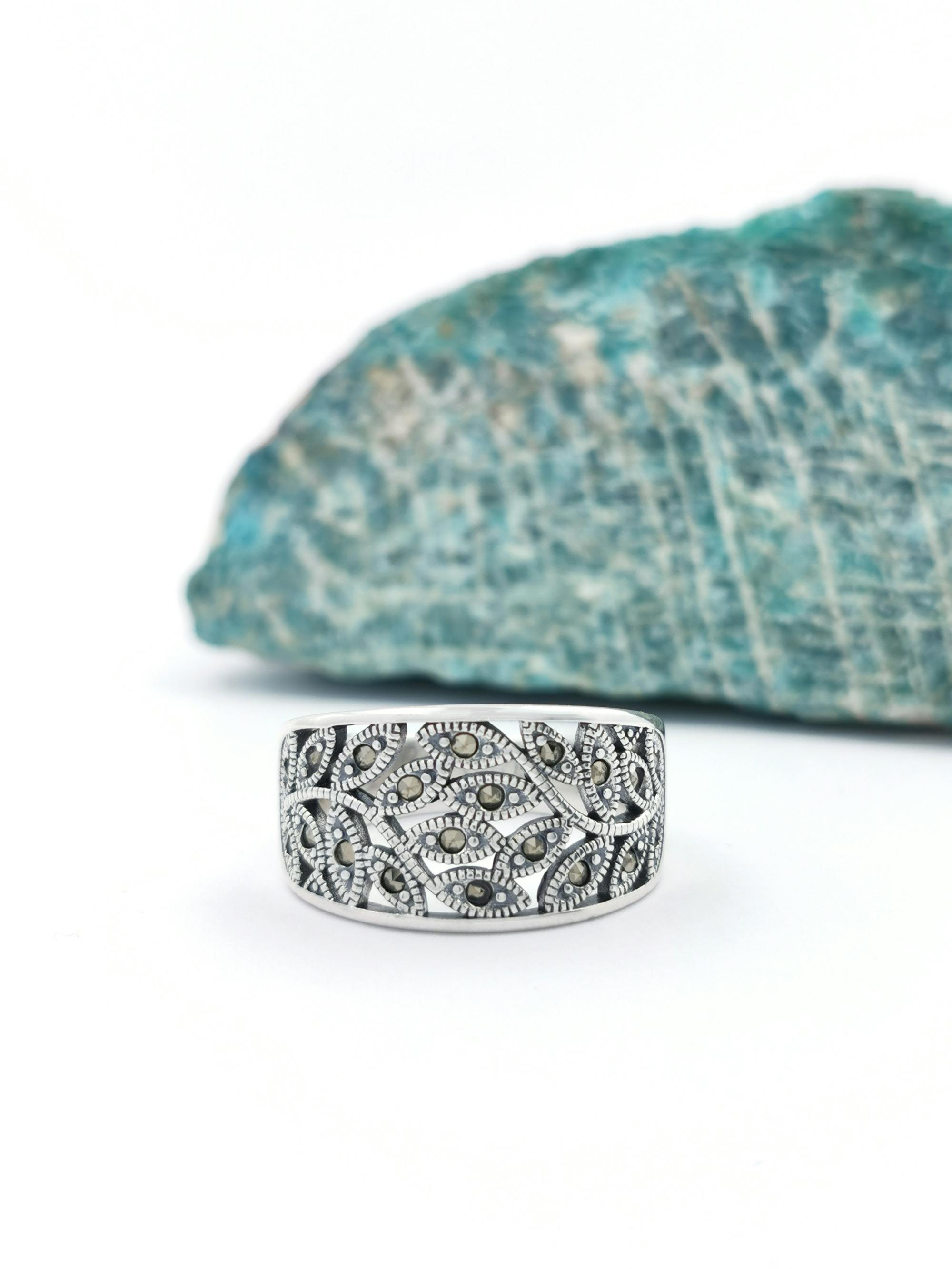 Sterling Silver Marcasite Tree Of Life Ring, From… | My Irish Jeweler