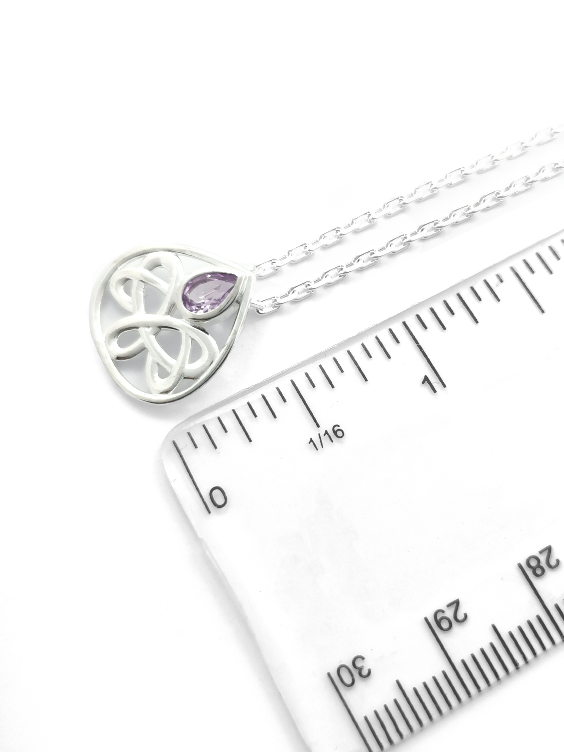 Sterling Silver Heritage Amethyst Celtic Loop… | My Irish Jeweler