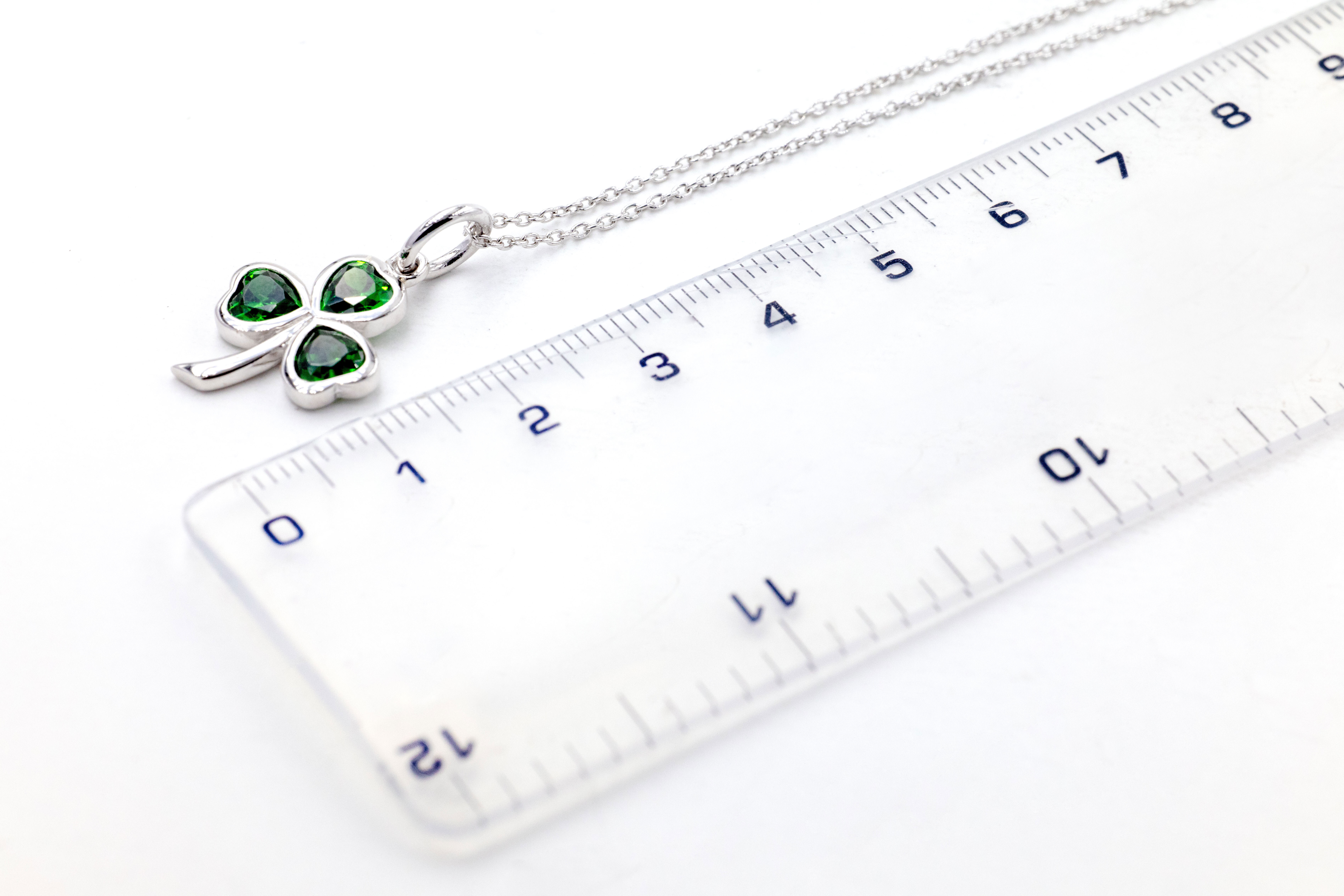 Stone Set Shamrock Necklace, From Ireland | My Irish Jeweler