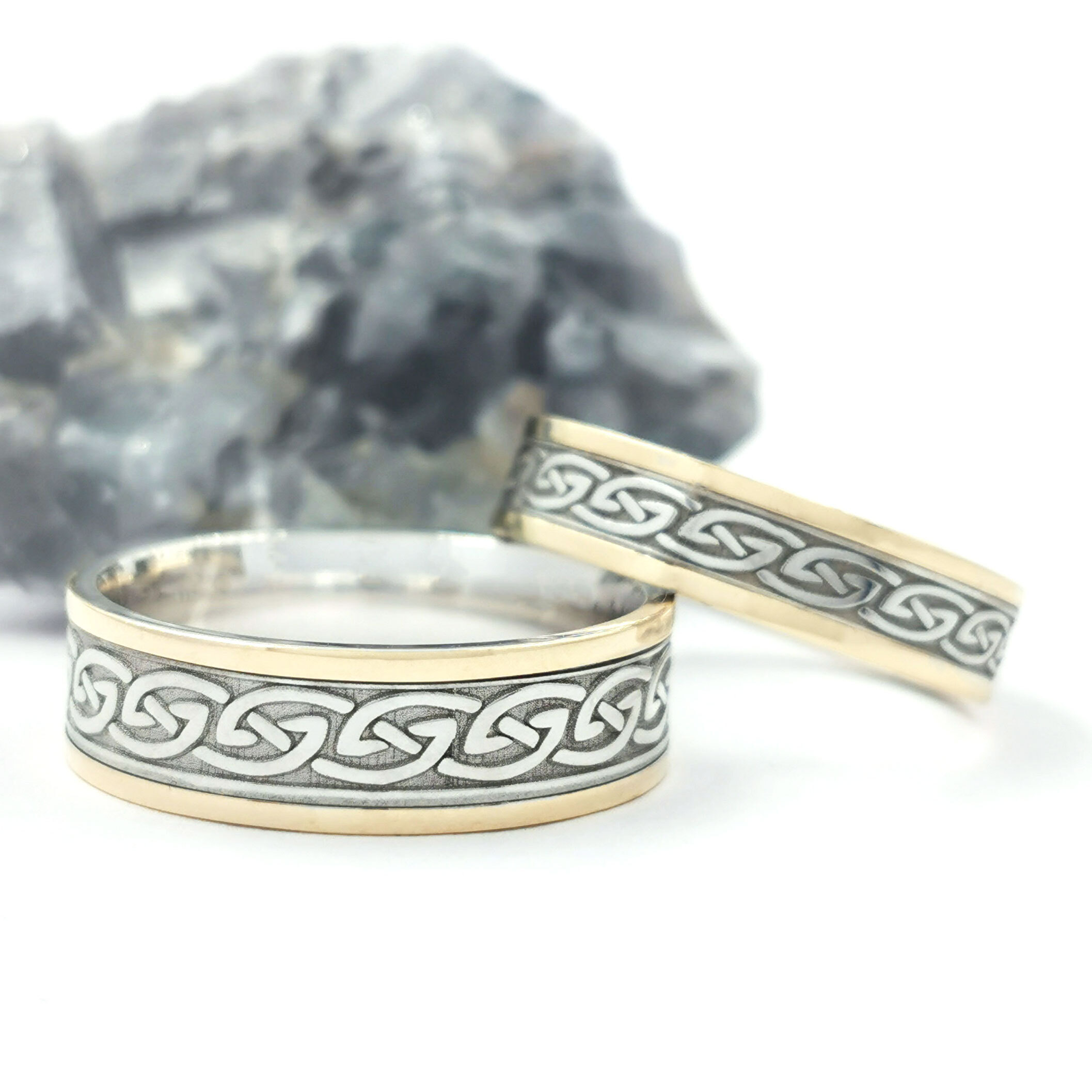 Two-Tone Celtic Wave Ring, From Ireland | My Irish Jeweler