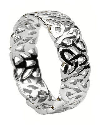 Pierced Trinity Knot Ring, From Ireland | My Irish Jeweler